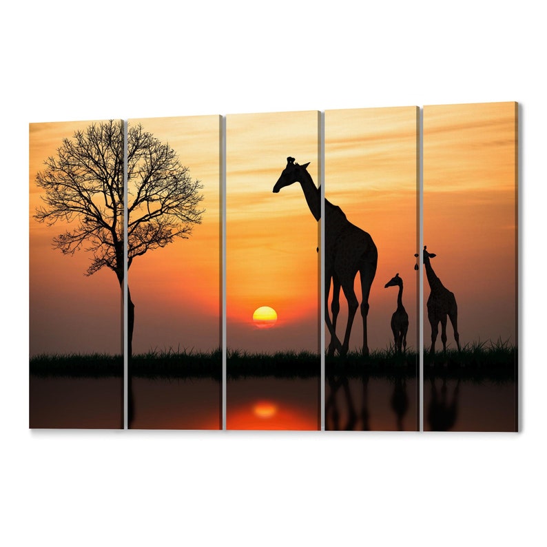 Giraffe Canvas Print Giraffe Wall Art Canvas Multiple Sizes - Etsy