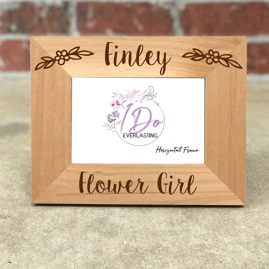 Personalized Flower Girl Picture Frame, Wedding Gift, Bridesmaid Gift ...