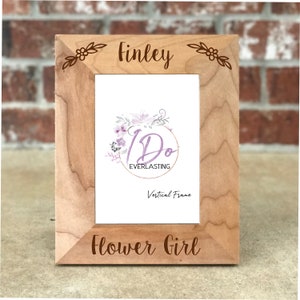 Personalized Flower Girl Picture Frame, Wedding Gift, Bridesmaid Gift ...