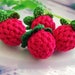 Play Food for Kids 4pcs Crochet Raspberry Kids Sensory Toy - Etsy