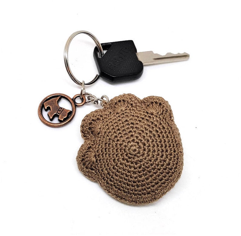 Pet Paw Crochet Keyring Dog Lovers Gift Dog Paw Keychain - Etsy
