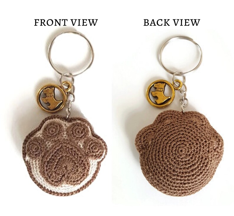 Pet Paw Crochet Keyring Dog Lovers Gift Dog Paw Keychain - Etsy