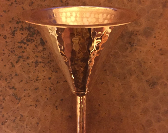 Handcrafted Pure Hammered Copper Funnel - Etsy