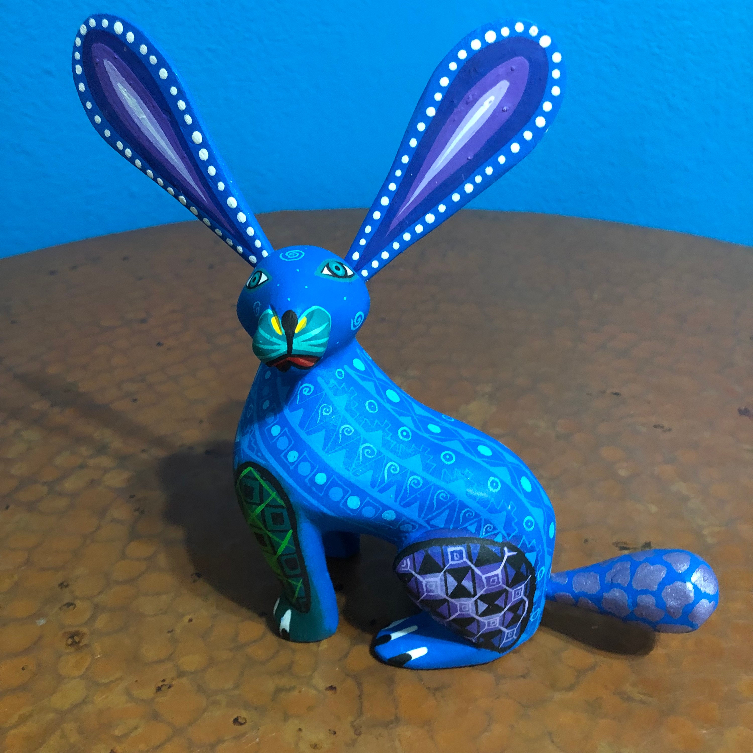 Alebrije Rabbit Handcrafted Wood Carving by Zeny Fuentes & Reyna Piña ...