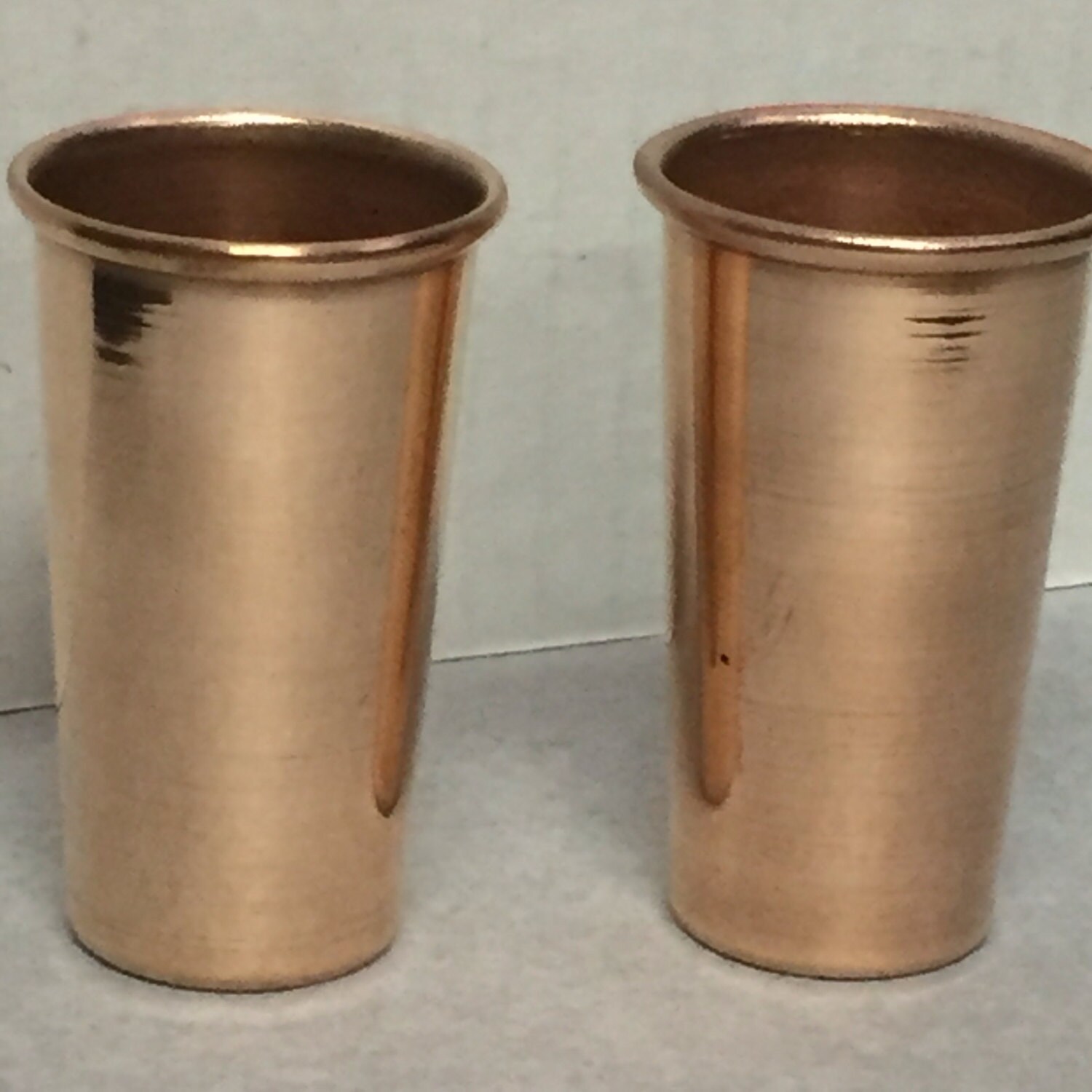 2-pack - 1.5oz Pure Copper Shot Glasses