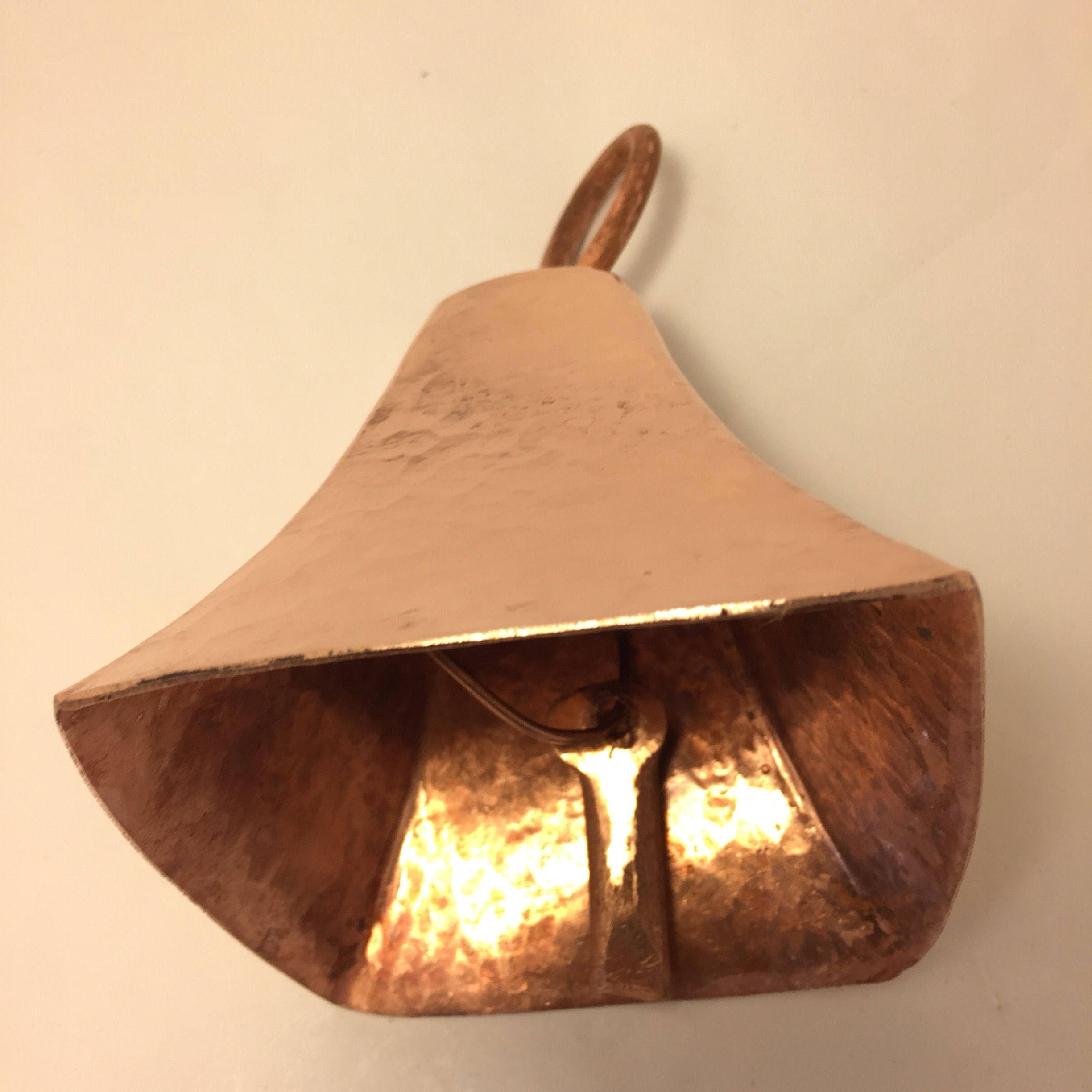 Pure Hammered Copper Cowbell with Colorado Flag engraving (5)