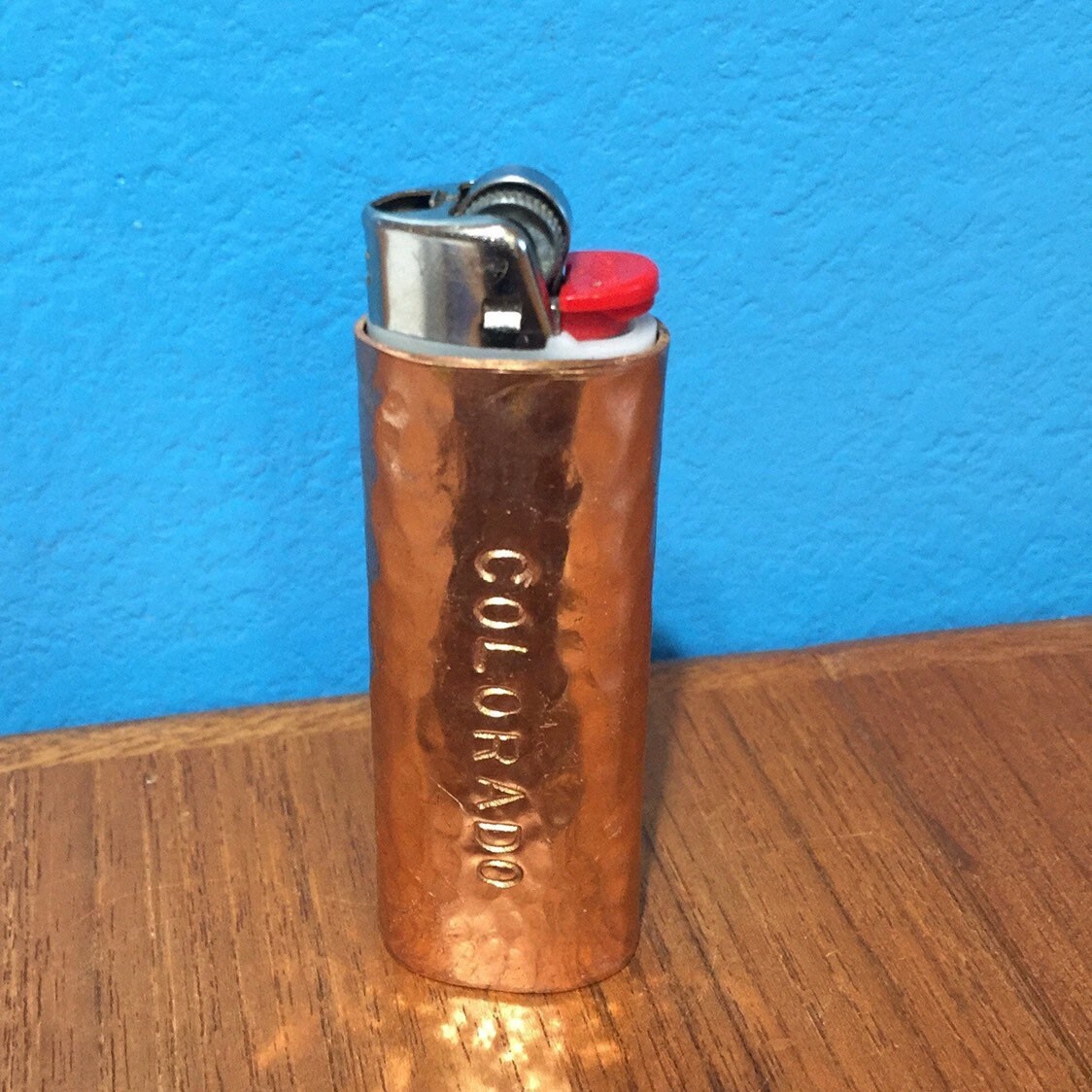 Pure Copper Lighter Cover with Colorado l