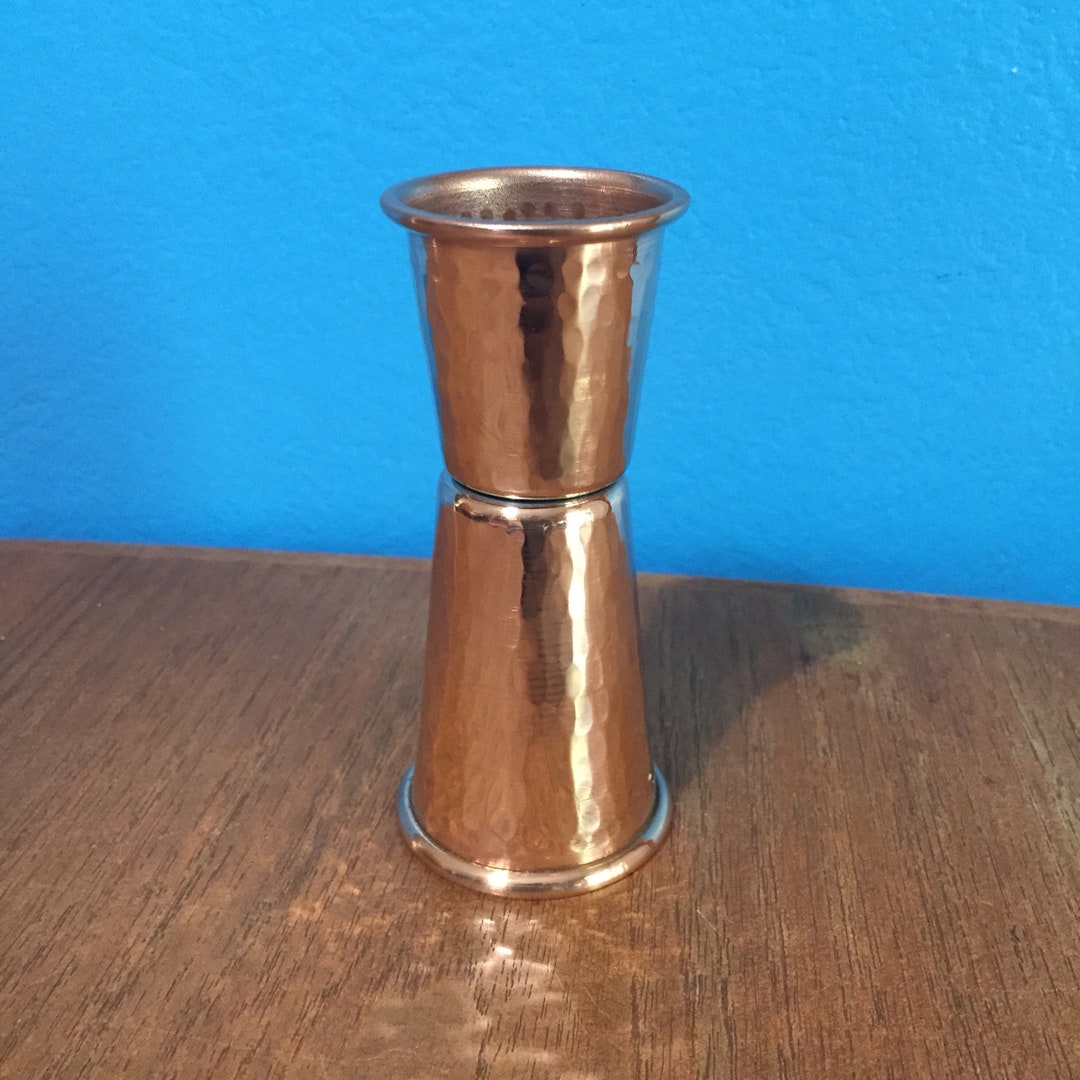 Pure Hammered Copper Jigger 1 Oz/2 Oz - Etsy