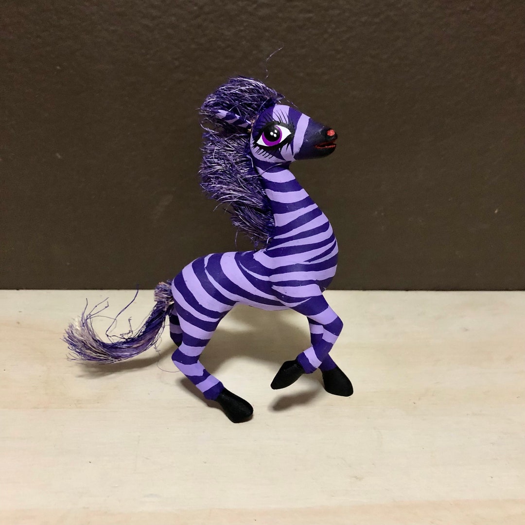 Alebrije Zebra Handcrafted Wood Carving by Fatima Fuentes From Oaxaca ...