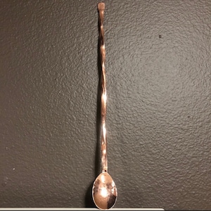 Pure Copper Cocktail Spoon 11 - Etsy