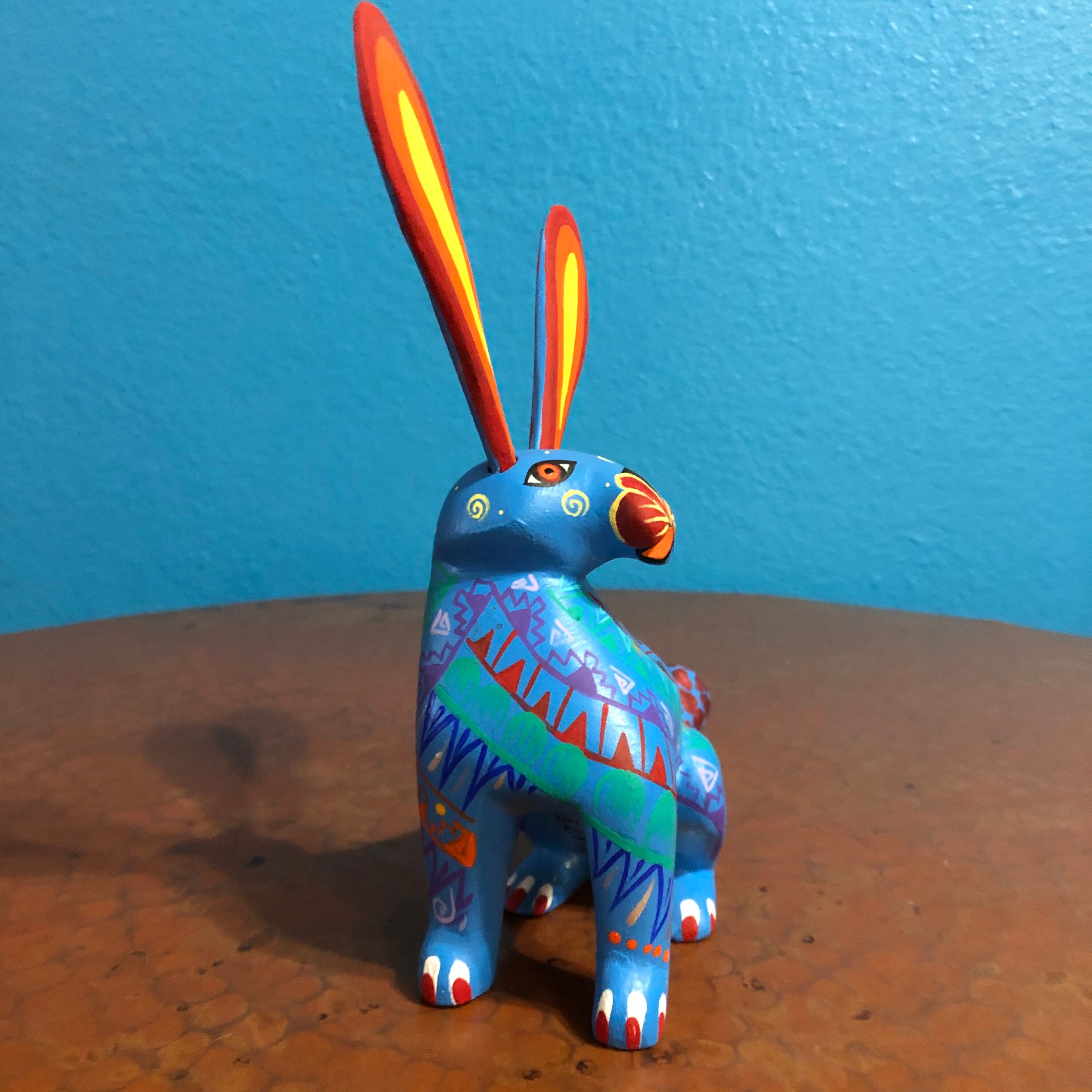 Alebrije Rabbit Handcrafted Wood Carving by Zeny Fuentes & Reyna Piña ...