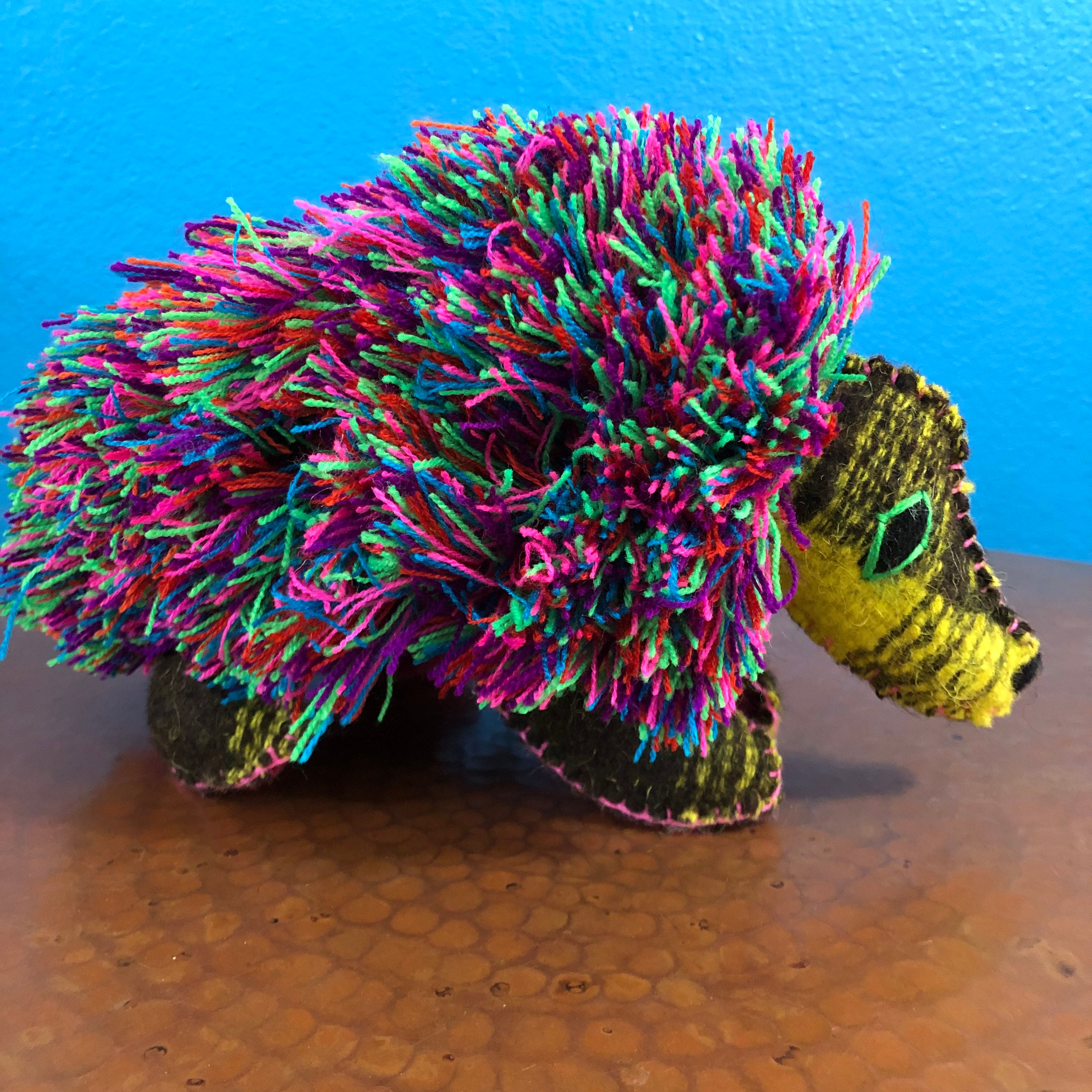 Hand Sewn Stuffed Animal Porcupine Plush Toy