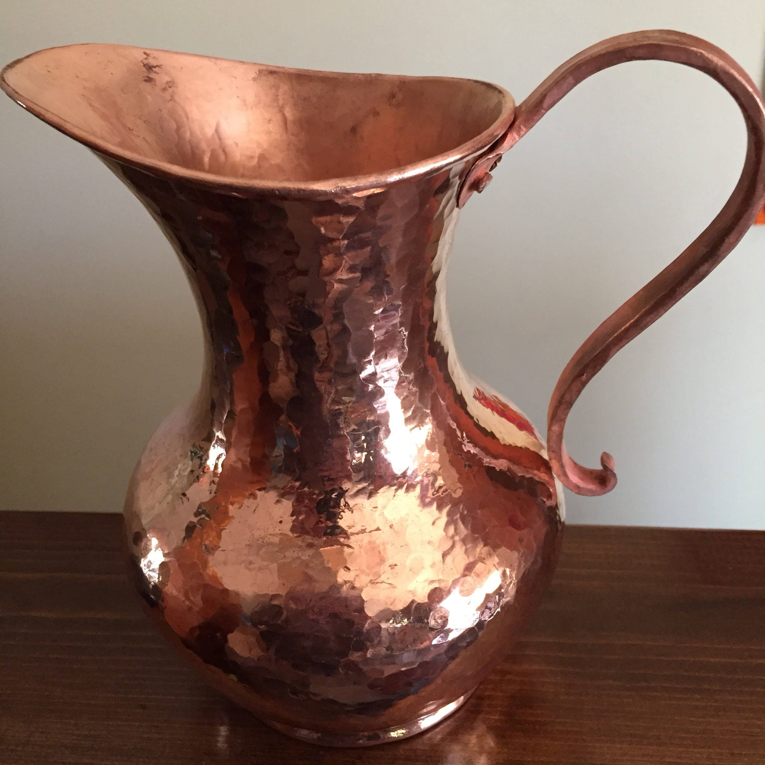 Hammered Copper Pitcher - 1.5 Liters, 100% pure copper