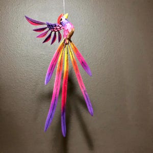 Alebrije Exotic Quetzal Bird Wood Carving by Roberto and Esperanza ...