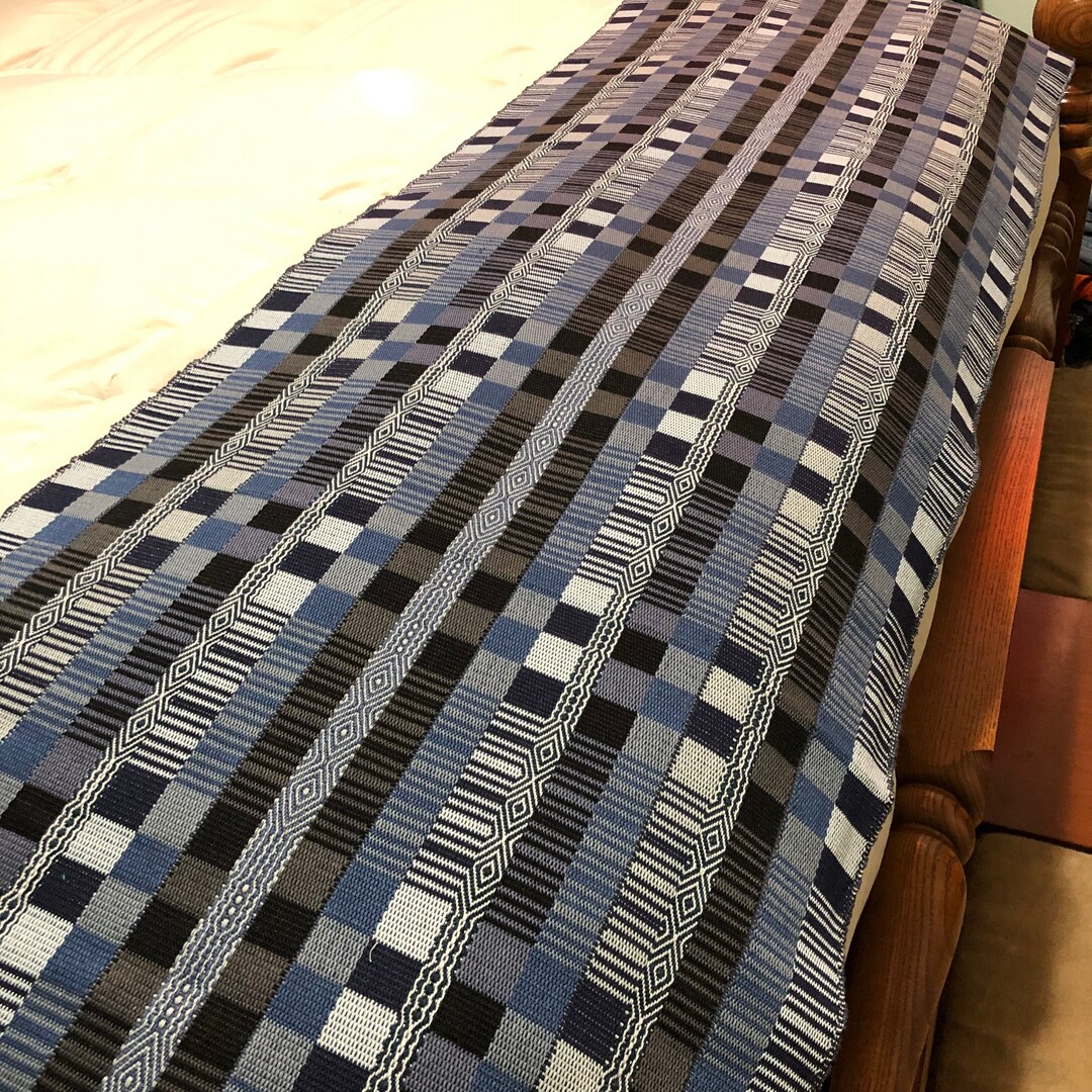 Handwoven Cotton Table Runner From Otavalo, Ecuador 76 X 18 - Etsy