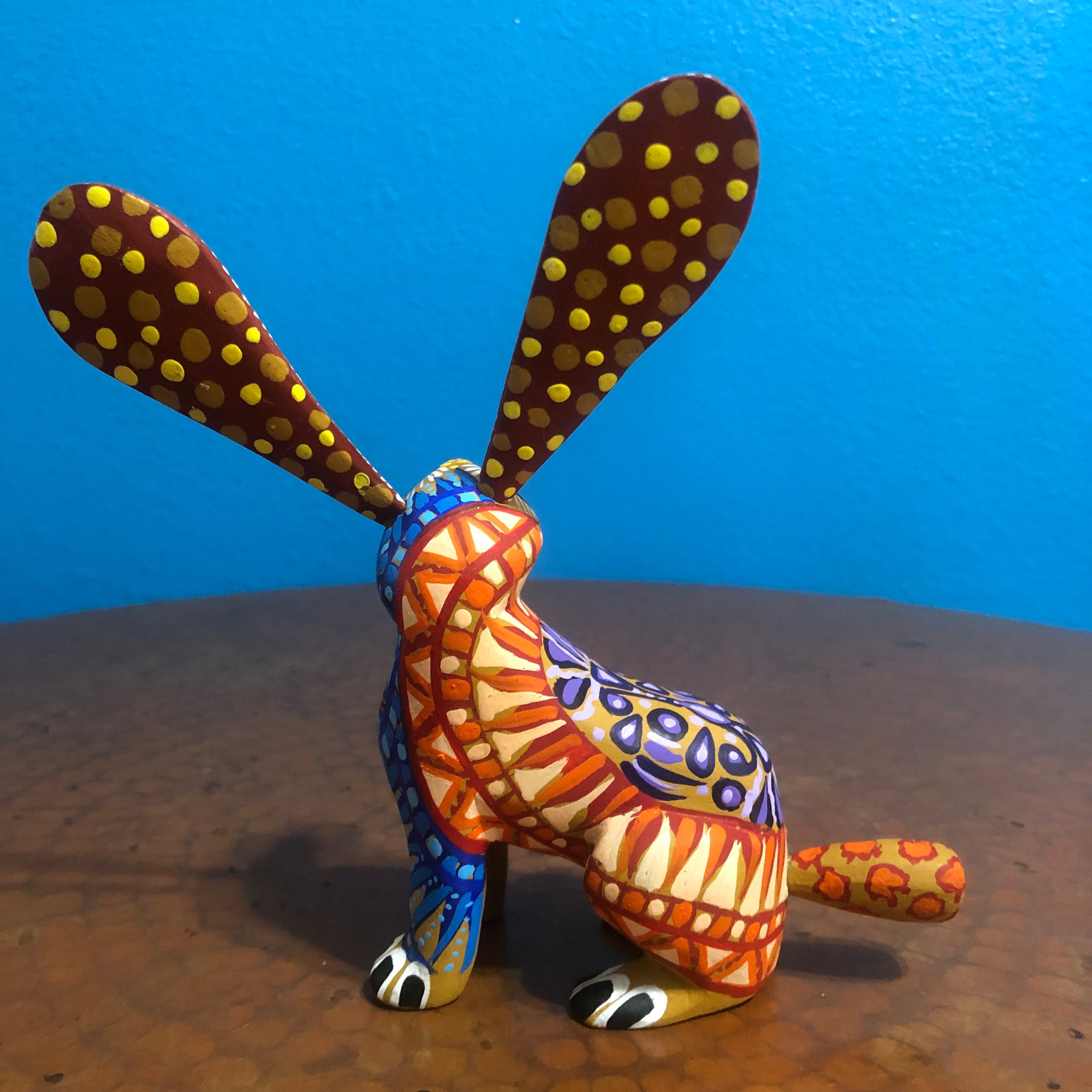Alebrije Rabbit Handcrafted Wood Carving by Zeny Fuentes & Reyna Piña ...
