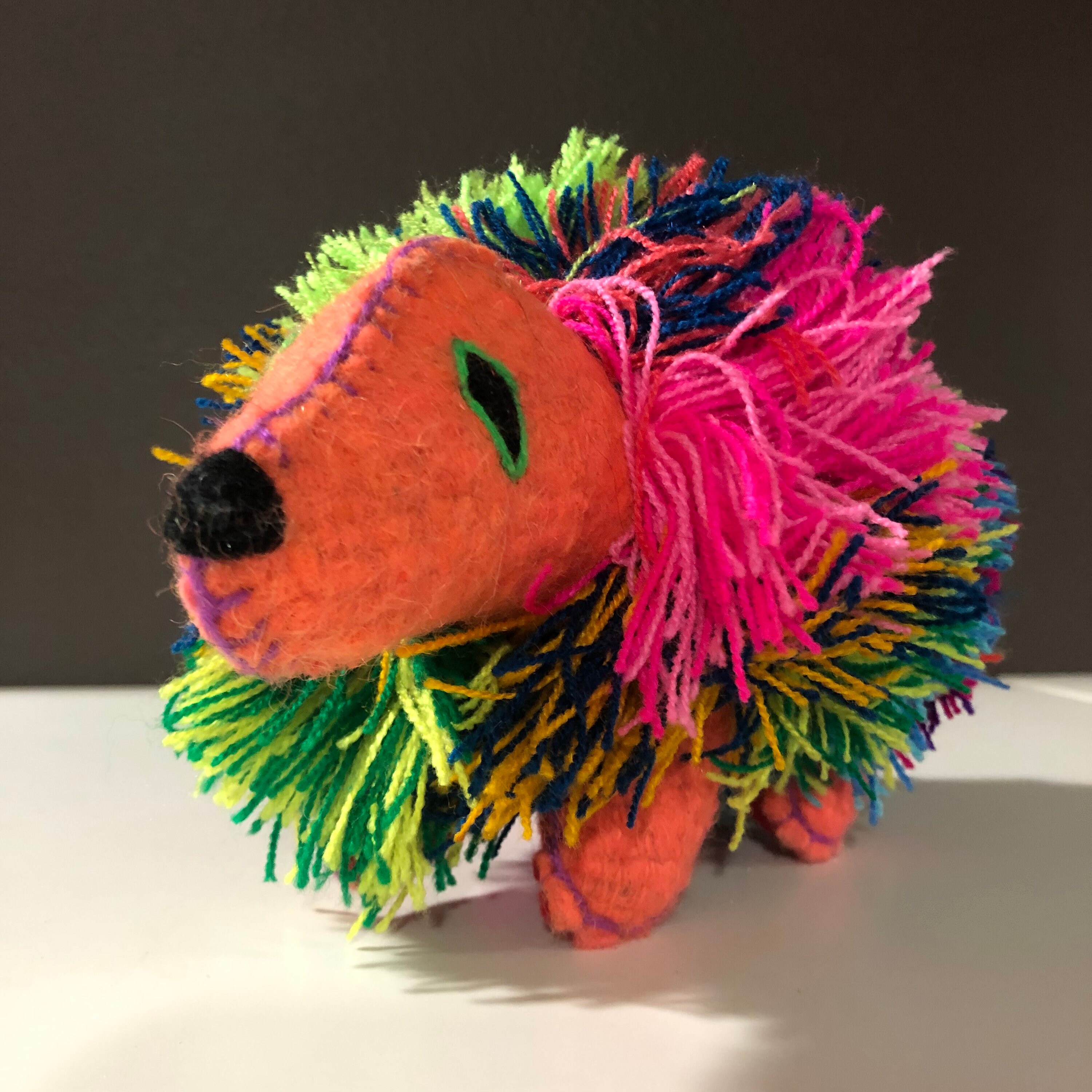 Hand Sewn Stuffed Animal Porcupine Plush Toy