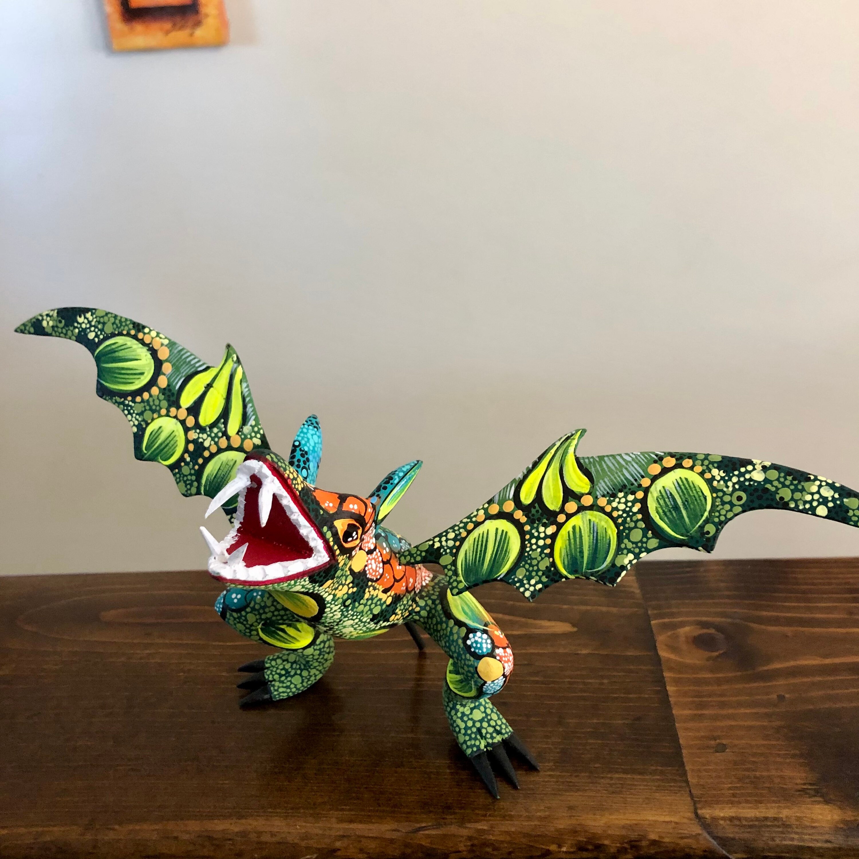 Alebrije Bat Wood Carving by Roberto and Esperanza Martinez from Oaxaca ...