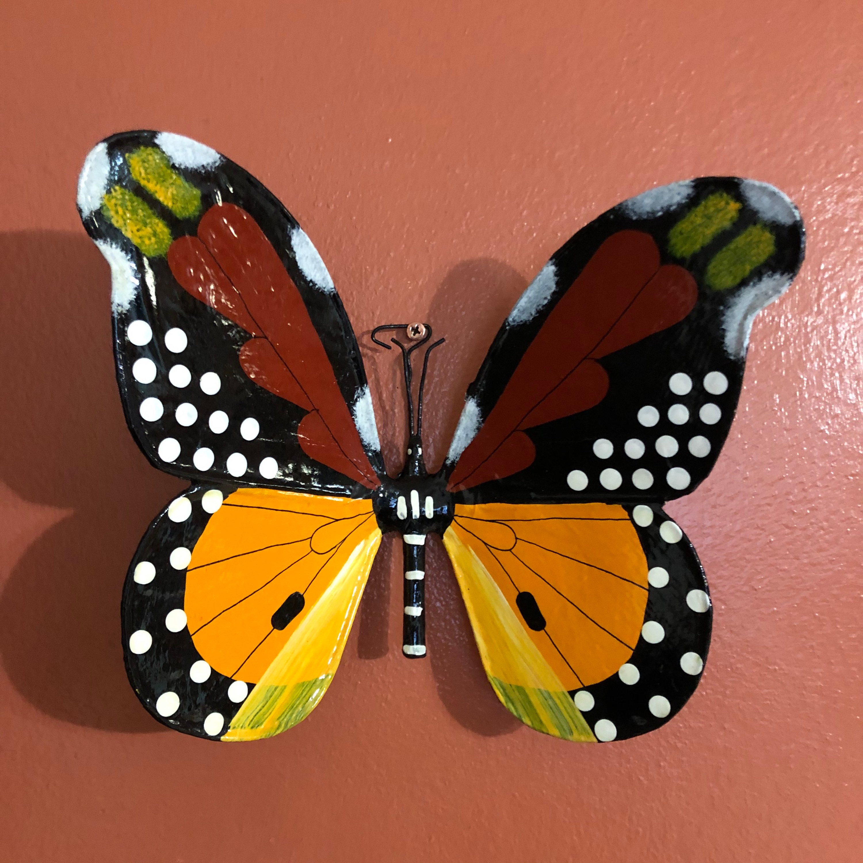 Extra Large Paper Maché Butterfly Wall Ornament from Izamal, Yucatán ...
