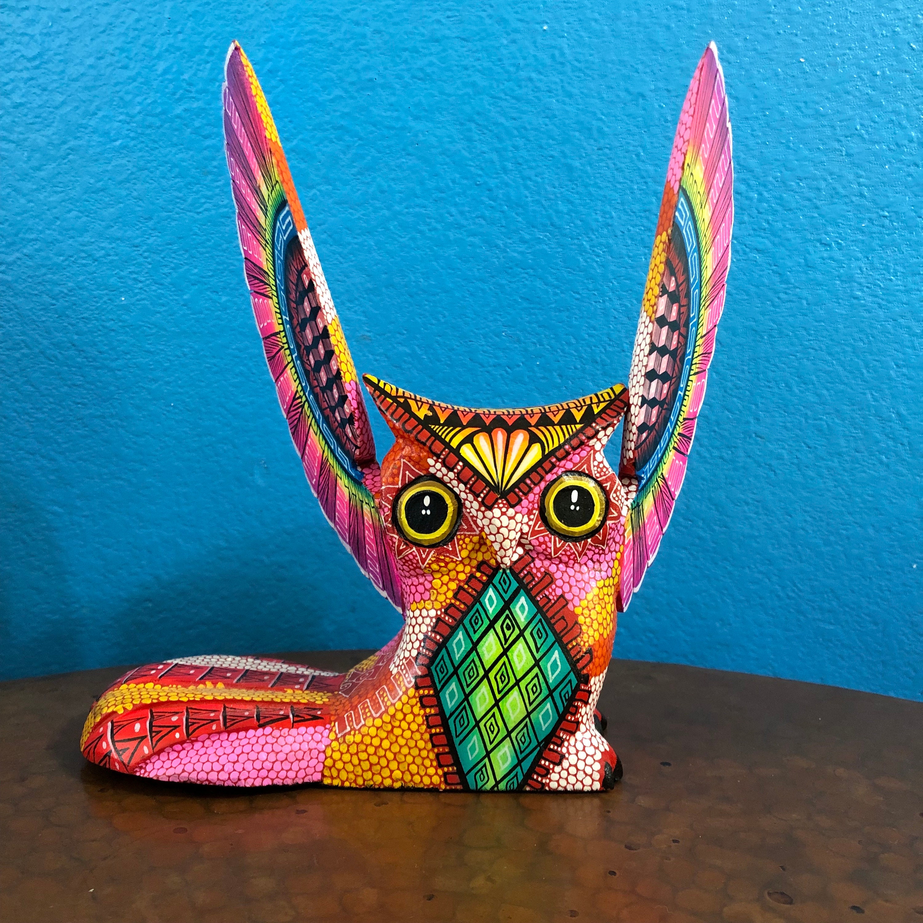 Alebrije Owl Wood Carving by Roberto and Esperanza Martinez from Oaxaca ...