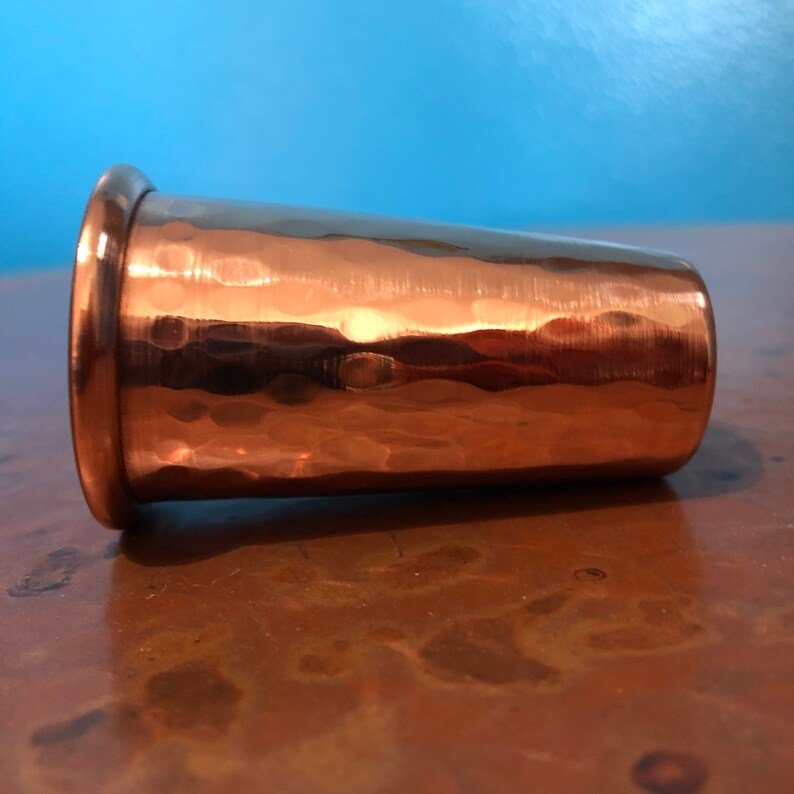 1.5oz Pure Hammered Copper Shot Glass - Etsy