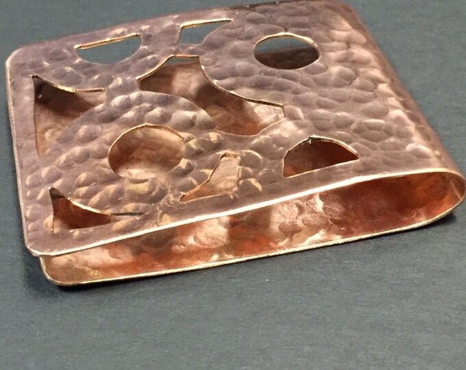Pure Hammered Copper Money Clip - Etsy