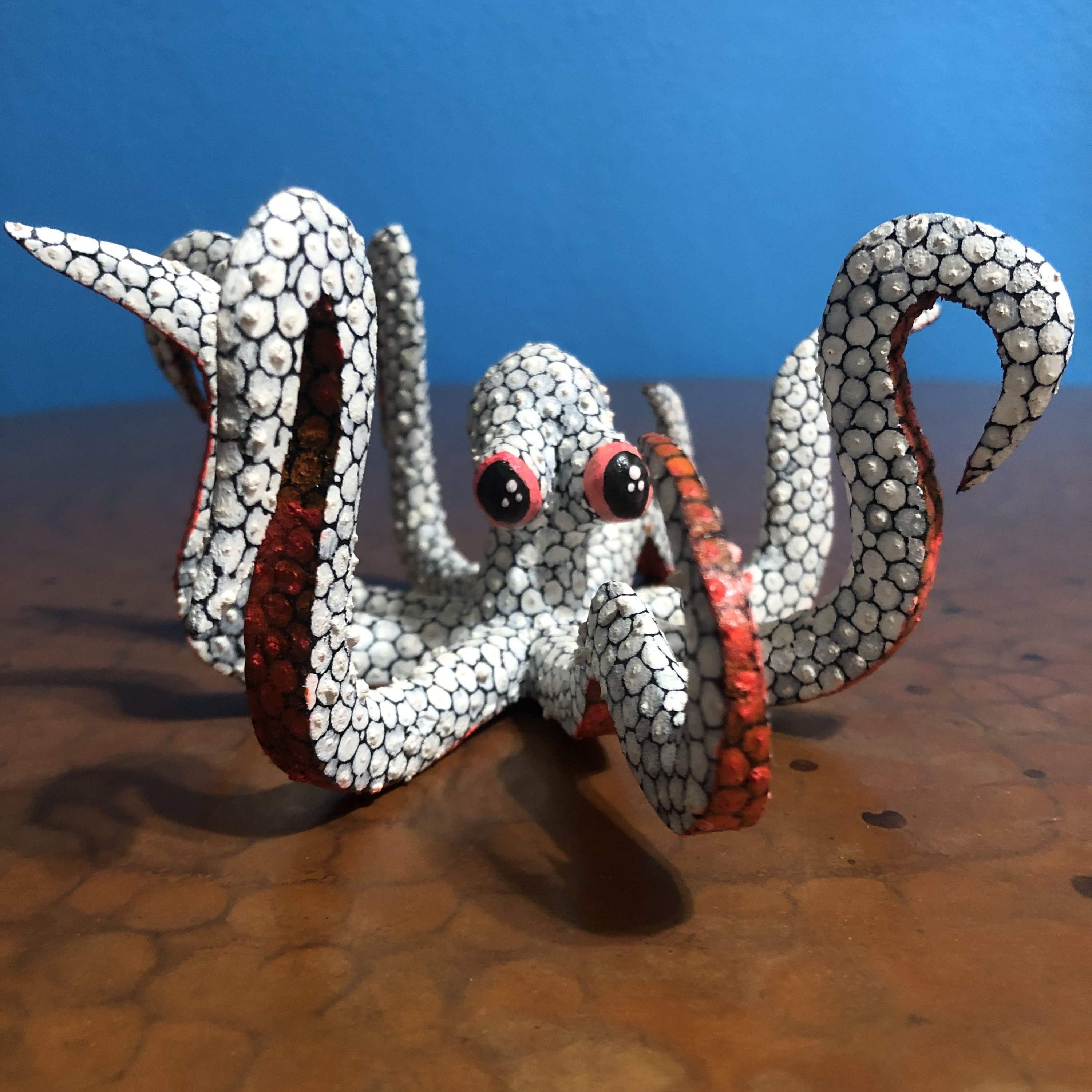 Alebrije Octopus Wood Carving by Esperanza Martinez from Oaxaca, Mexico.