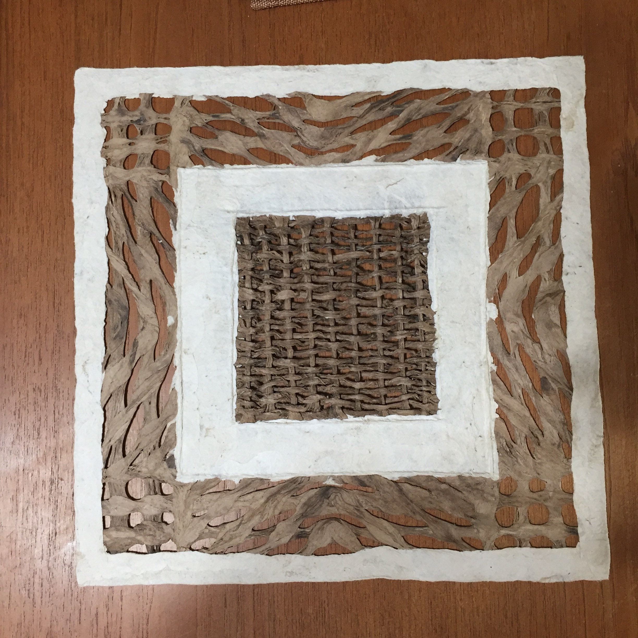 Amate Bark Paper Wall Art (11 3/4x11 3/4)