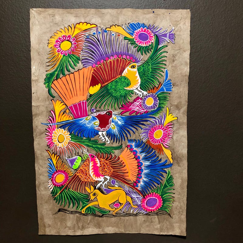 Amate Bark Painting - Etsy