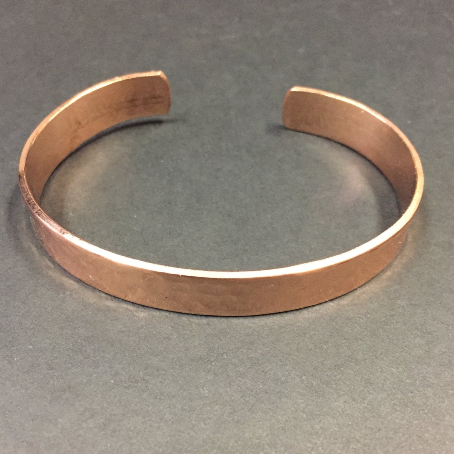 Thin Hammered Copper Cuff Bracelet