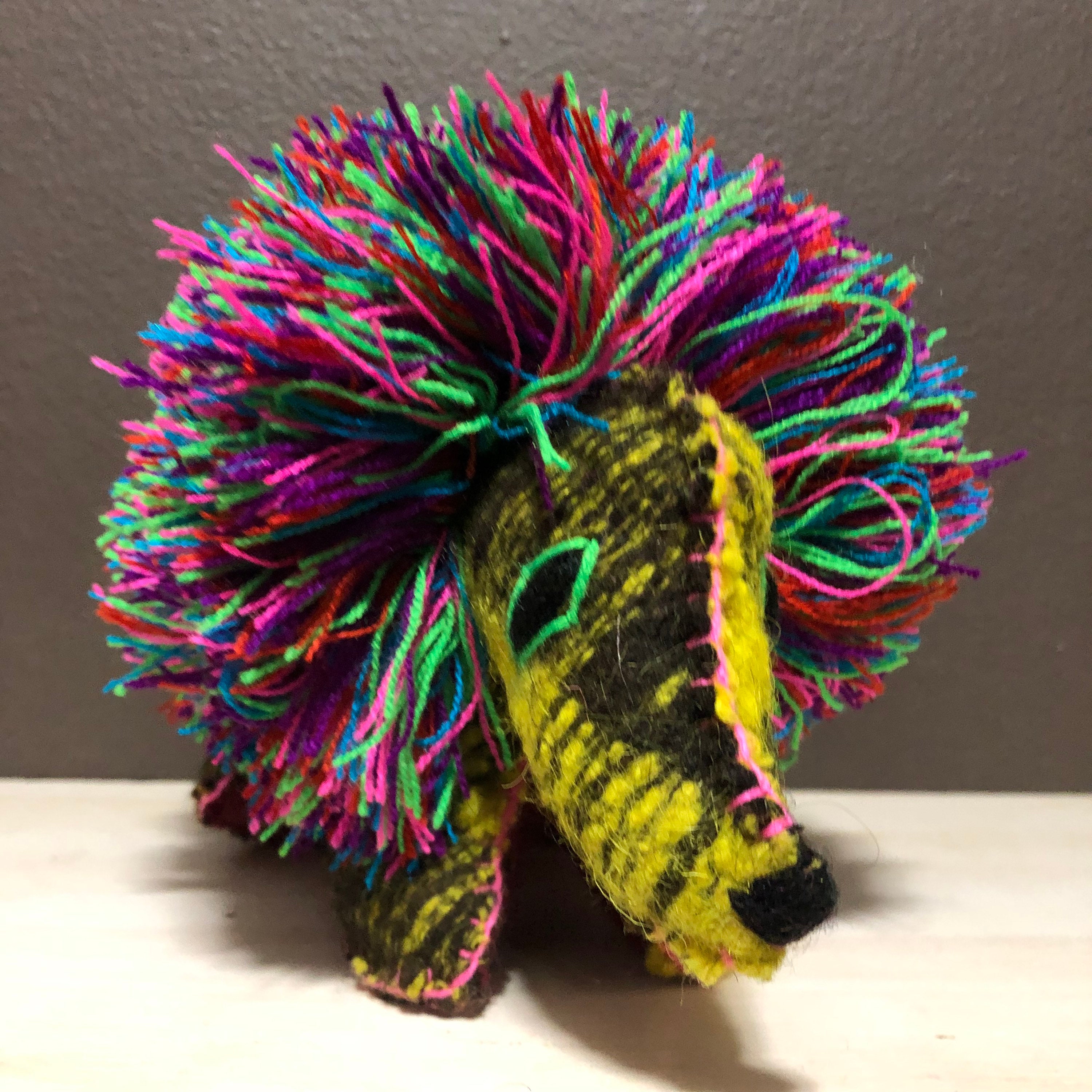 Hand Sewn Stuffed Animal Porcupine Plush Toy