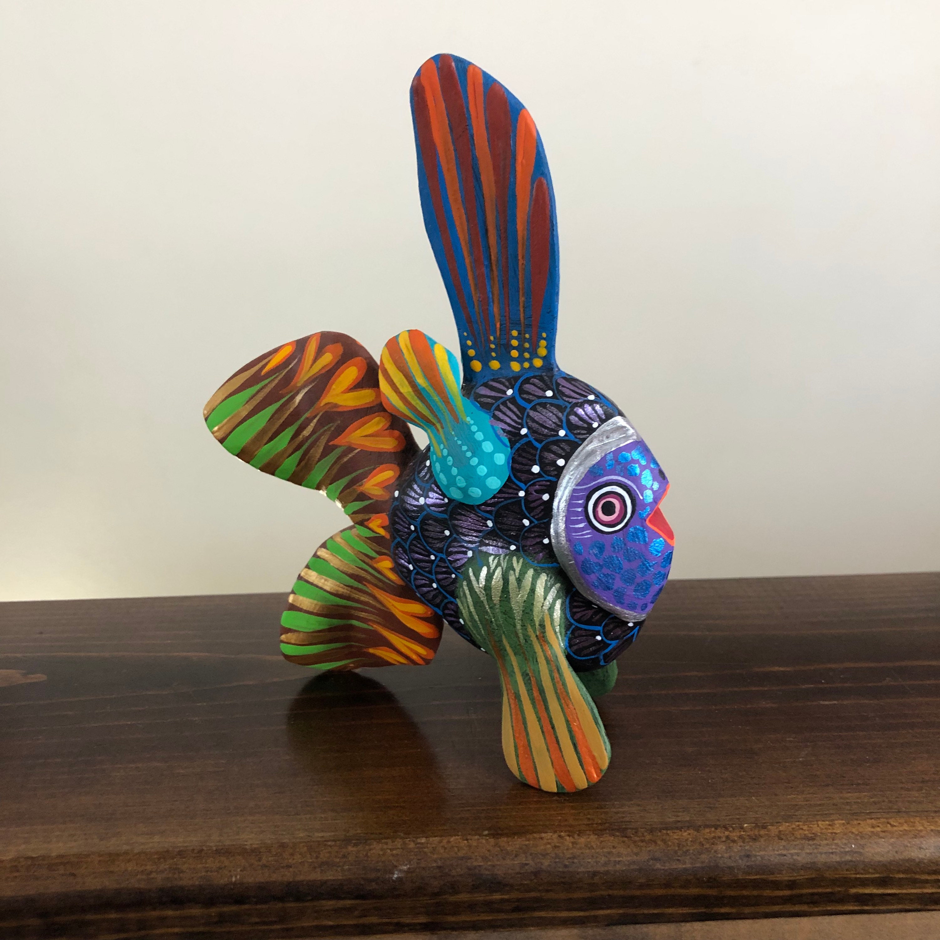 Alebrije Fish Handcrafted Wood Carving by Zeny Fuentes & Reyna Piña ...