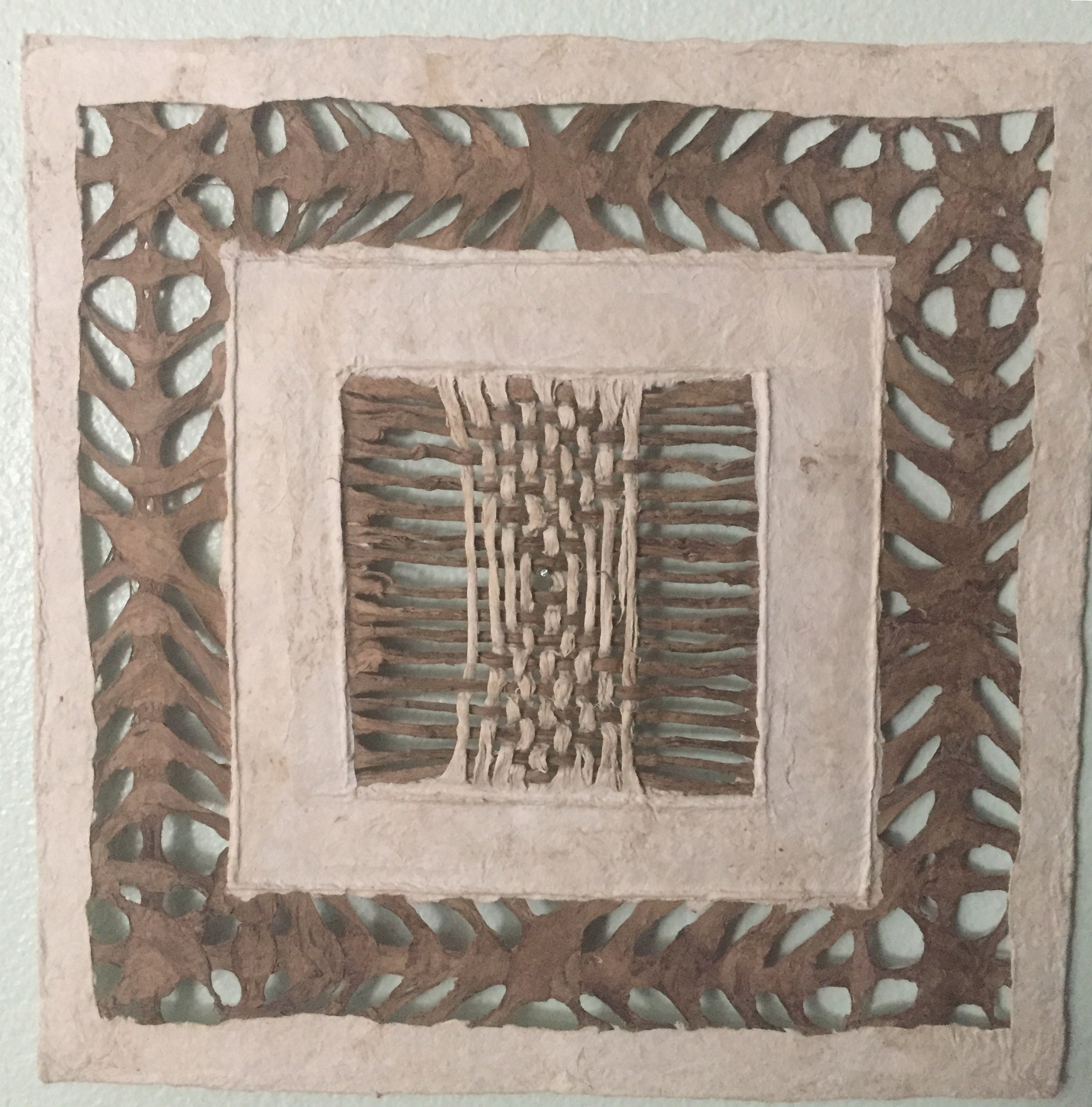 Amate Bark Paper Wall Art (11 3/4x11 3/4)