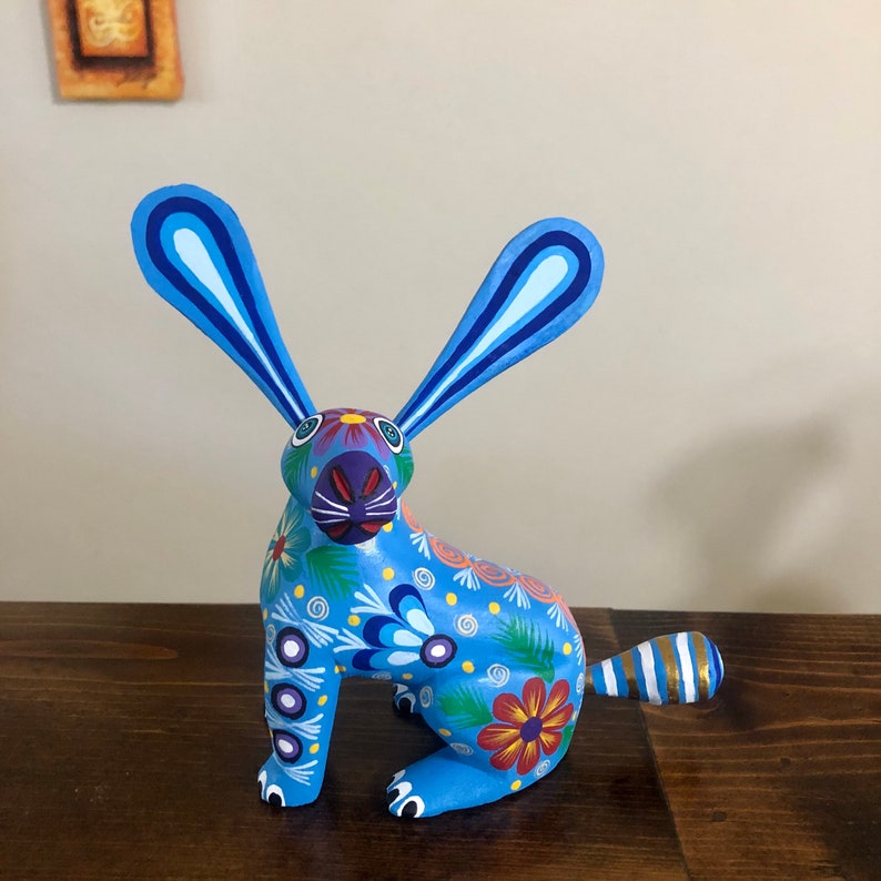 Alebrije Rabbit Handcrafted Wood Carving by Zeny Fuentes & - Etsy