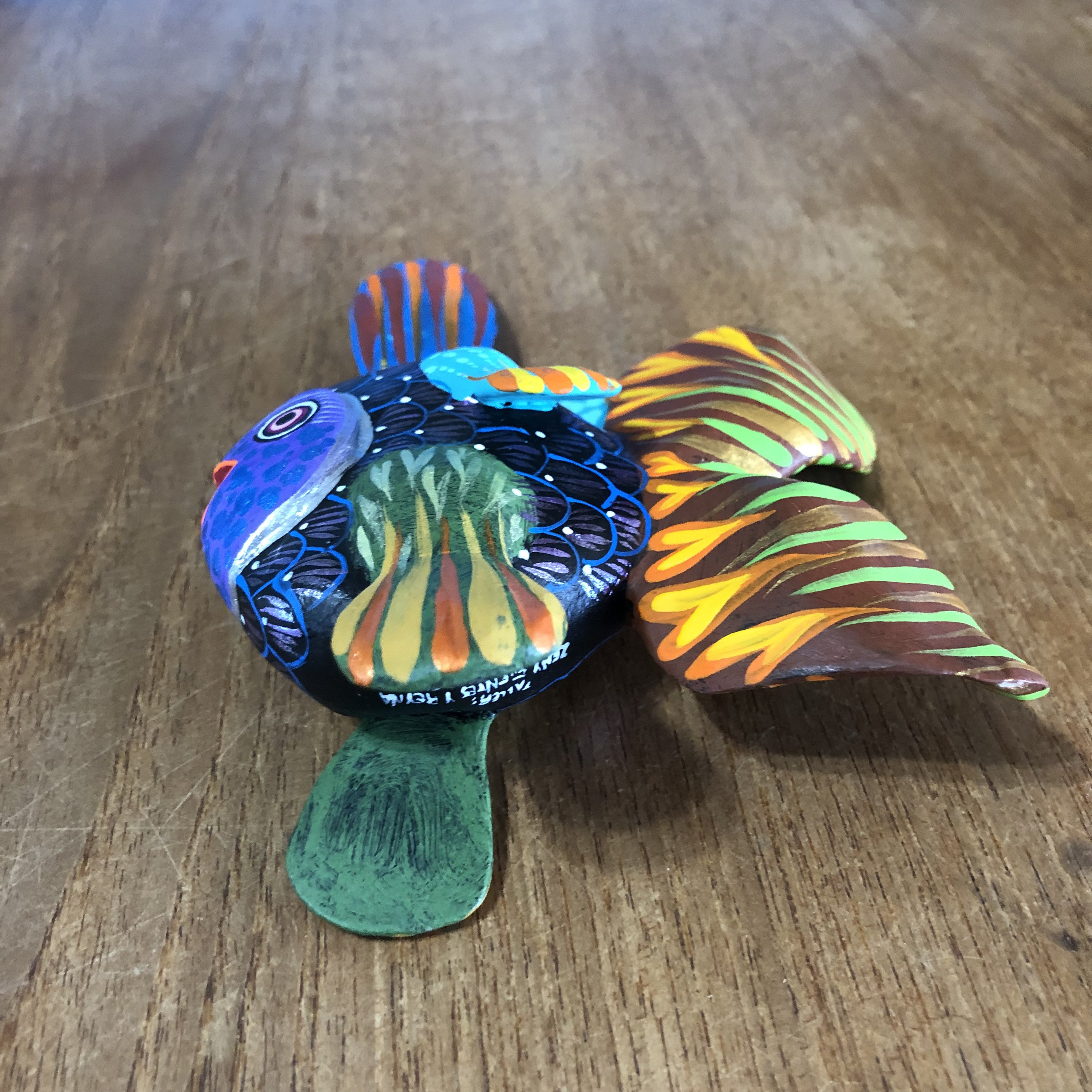 Alebrije Fish Handcrafted Wood Carving by Zeny Fuentes & Reyna Piña ...