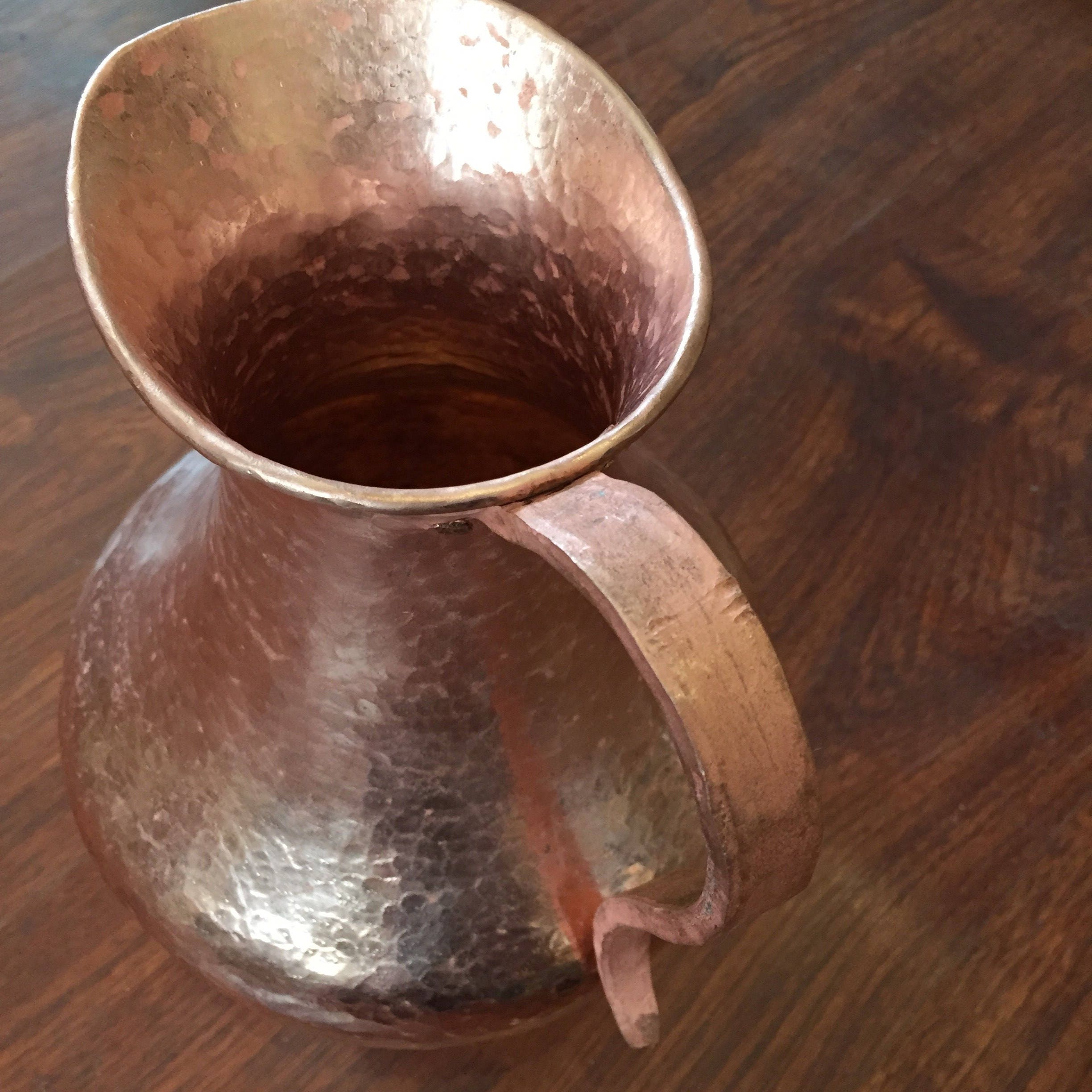 Pure Hammered Copper Pitcher - 2.5 Liters, 100% pure copper