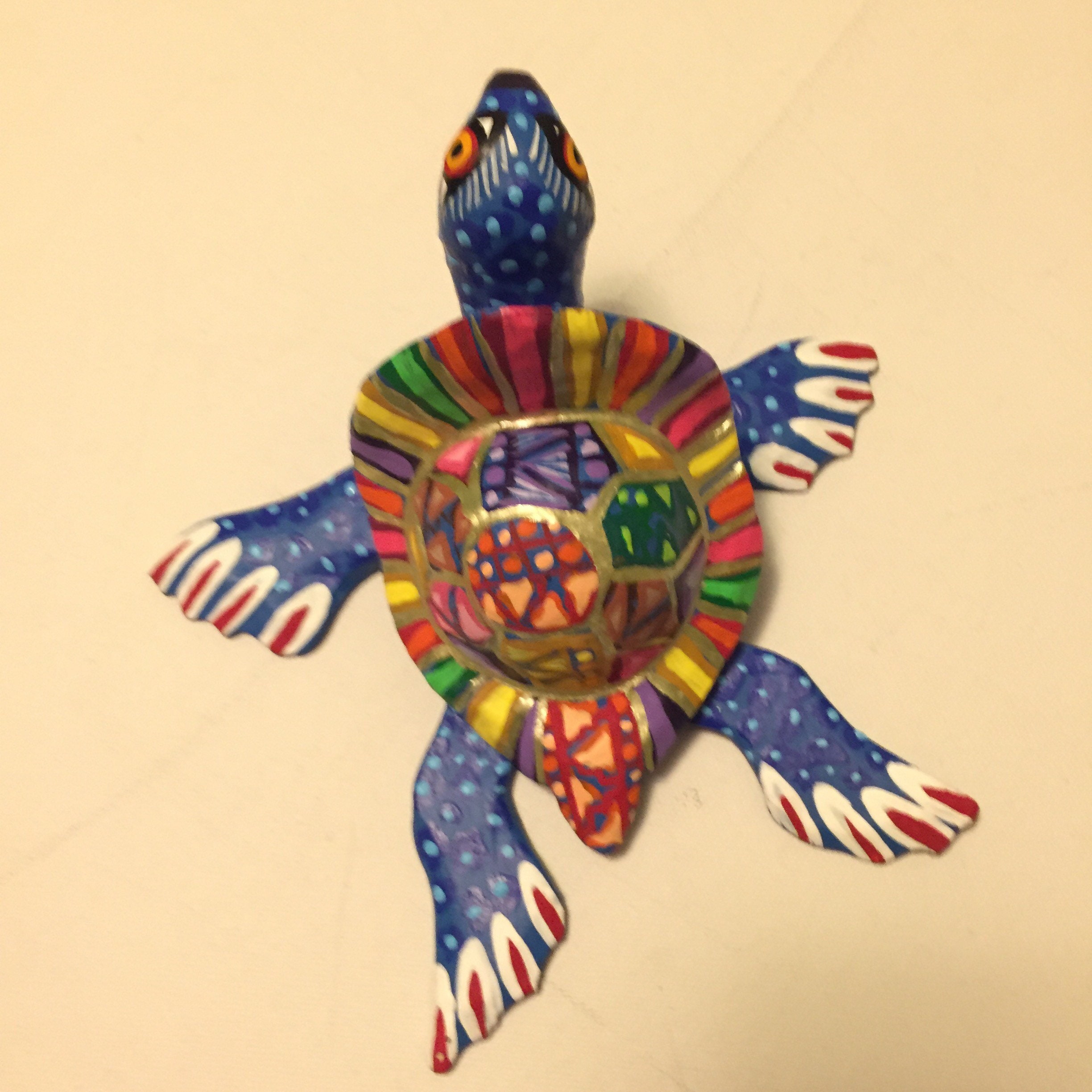 Alebrije Turtle Handcrafted Wood Carving by Zeny Fuentes & Reyna Piña ...
