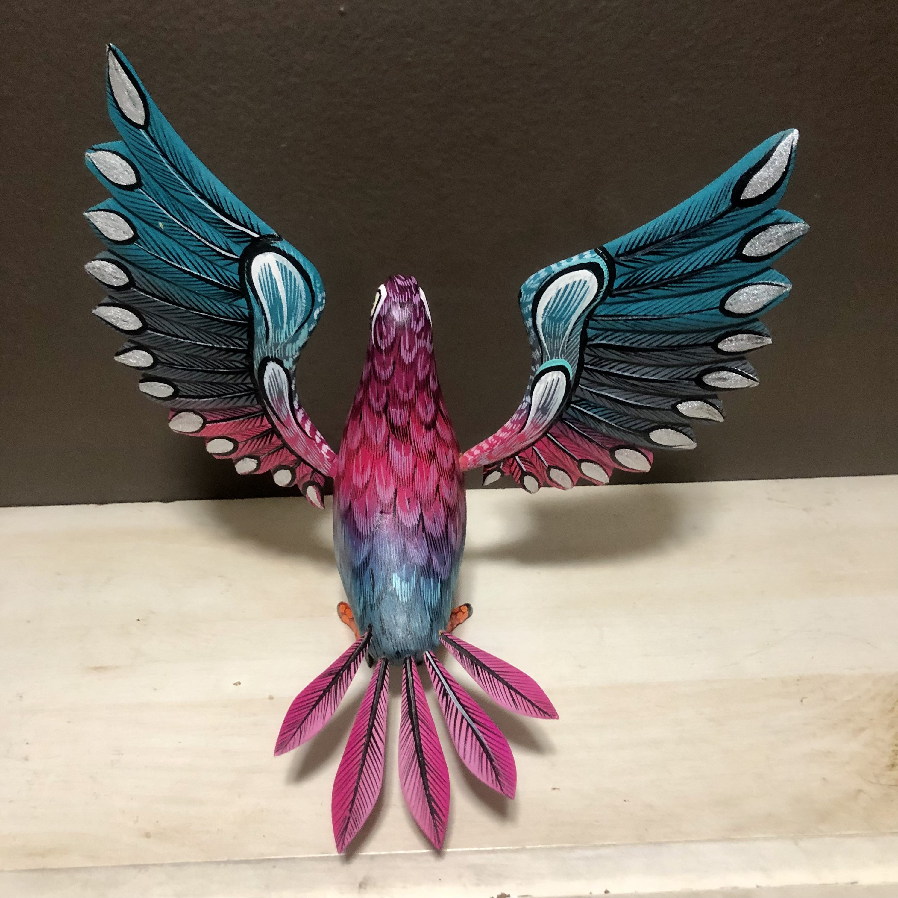 Alebrije Pigeon Wood Carving by Esperanza Martinez of Oaxaca, Mexico