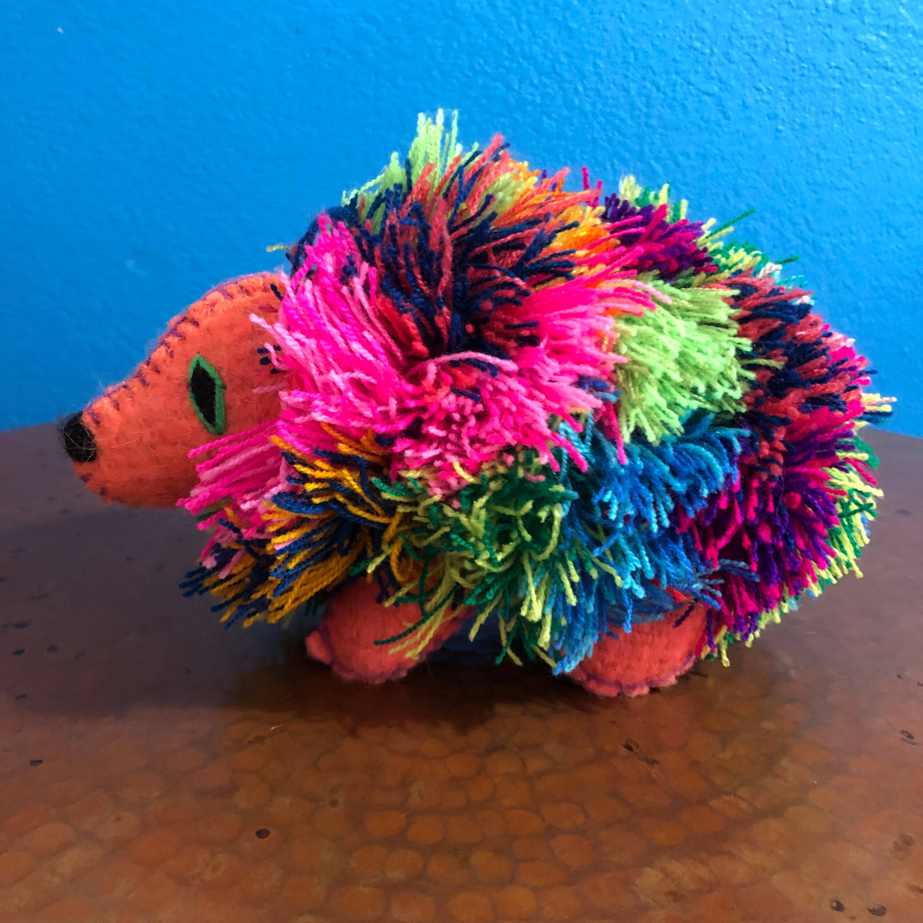 Hand Sewn Stuffed Animal Porcupine Plush Toy