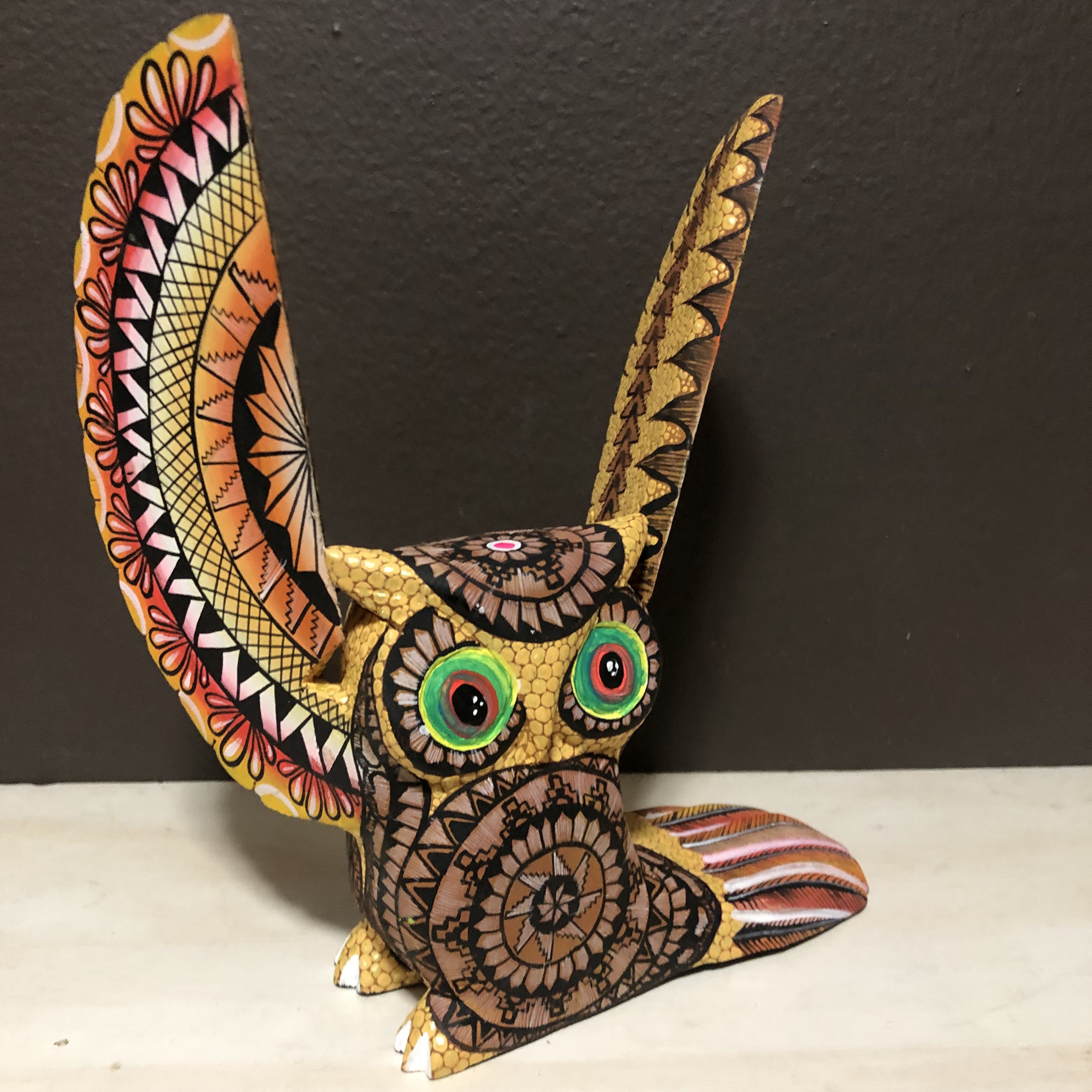 Alebrije Owl Wood Carving by Roberto and Esperanza Martinez from Oaxaca ...