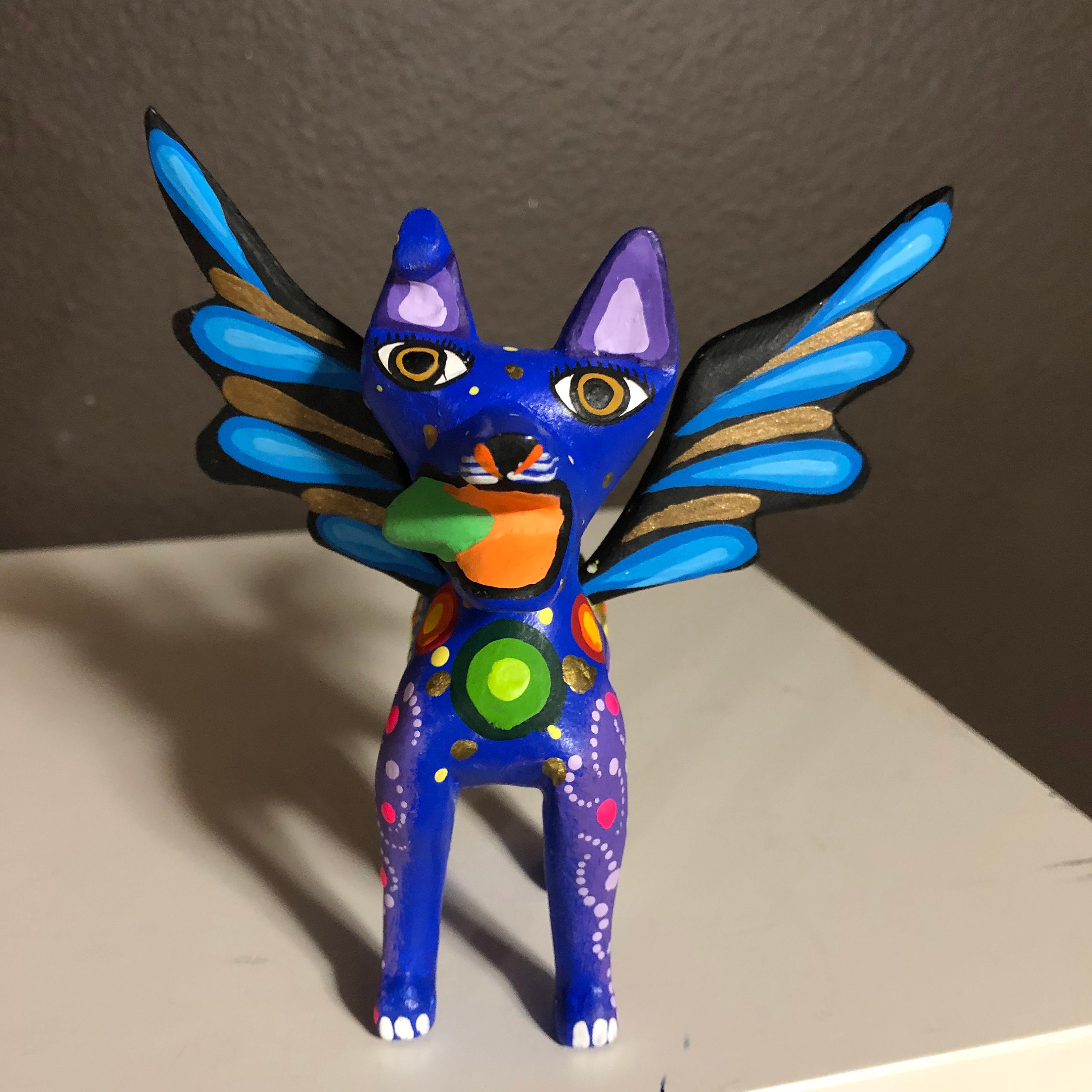 Alebrije Spirit Dog Handcrafted Wood Carving by Reyna Peña from Oaxaca ...