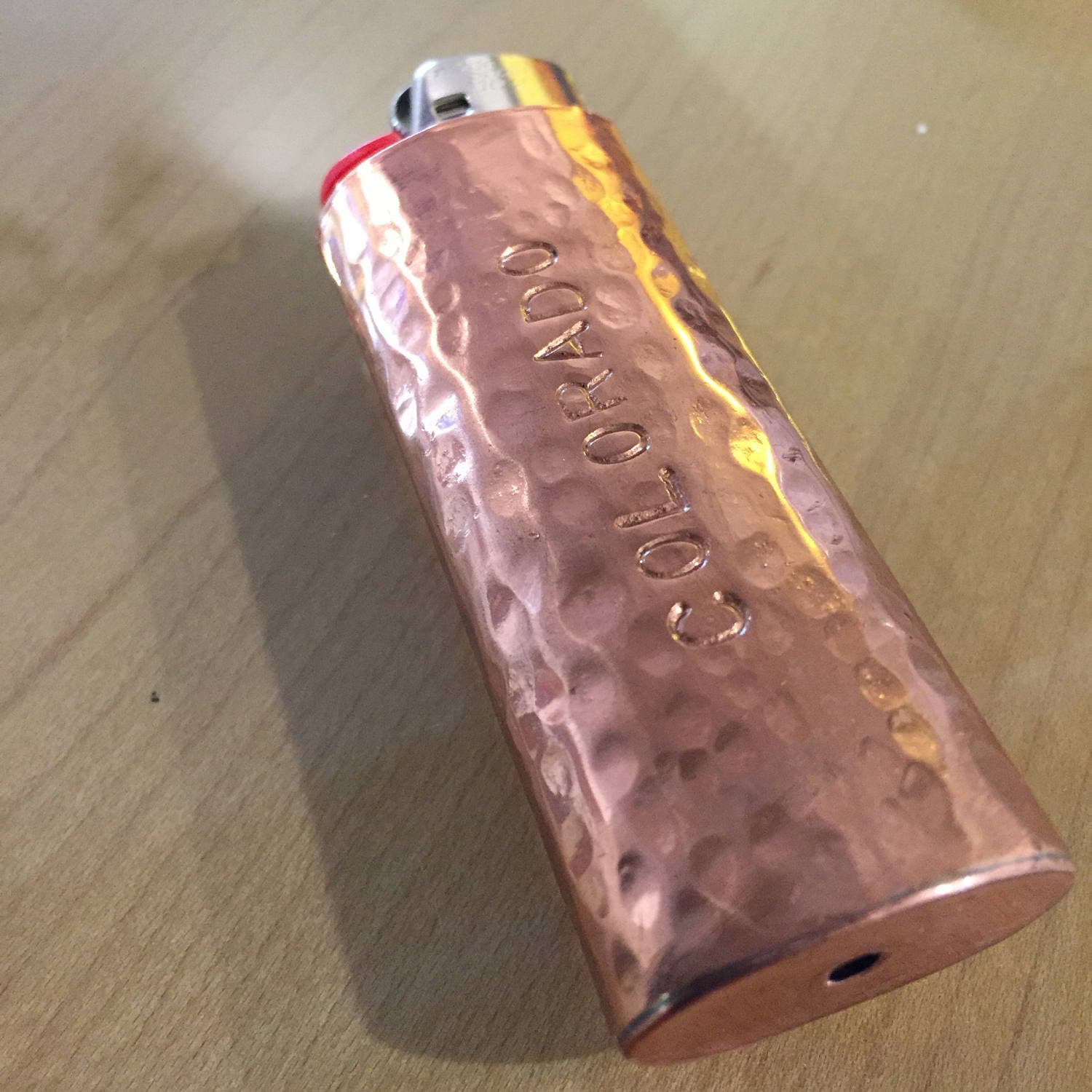 Pure Copper Lighter Cover with Colorado l