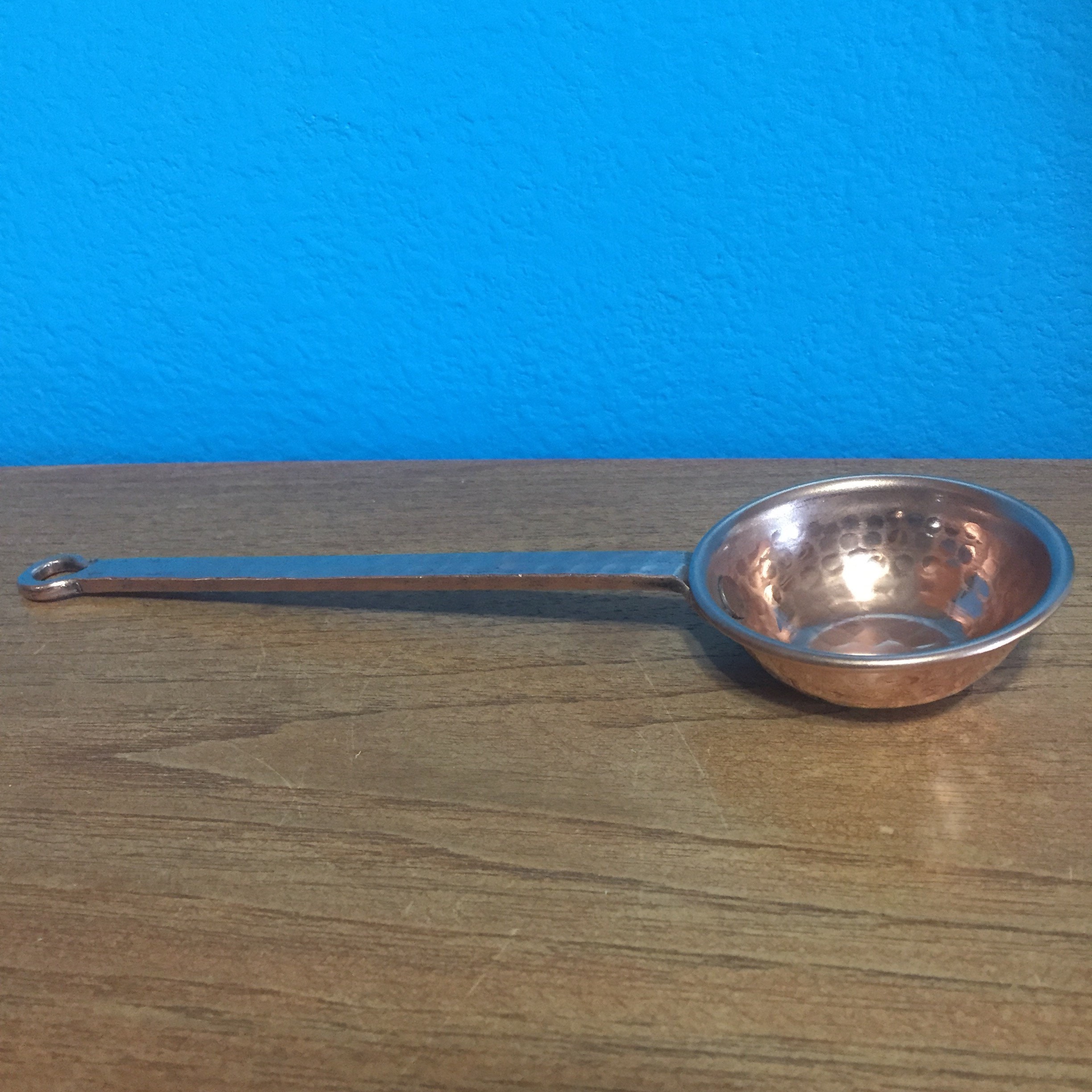 Hammered copper 1oz coffee scoop measuring spoon (2 tablespoons)