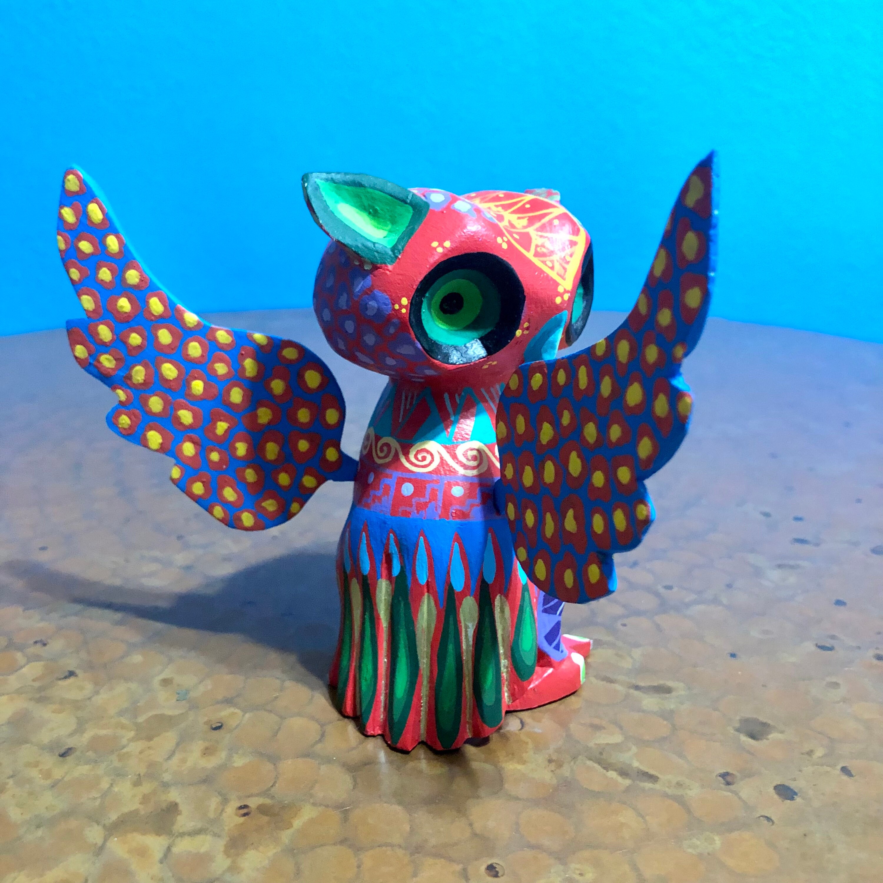 Alebrije Owl Handcrafted Wood Carving by Zeny Fuentes & Reyna Piña from ...