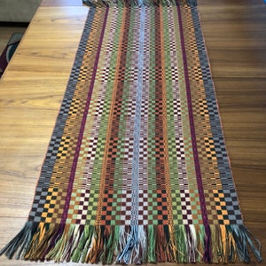 Handwoven Cotton Table Runner / Centerpiece From Otavalo, Ecuador 40 X ...