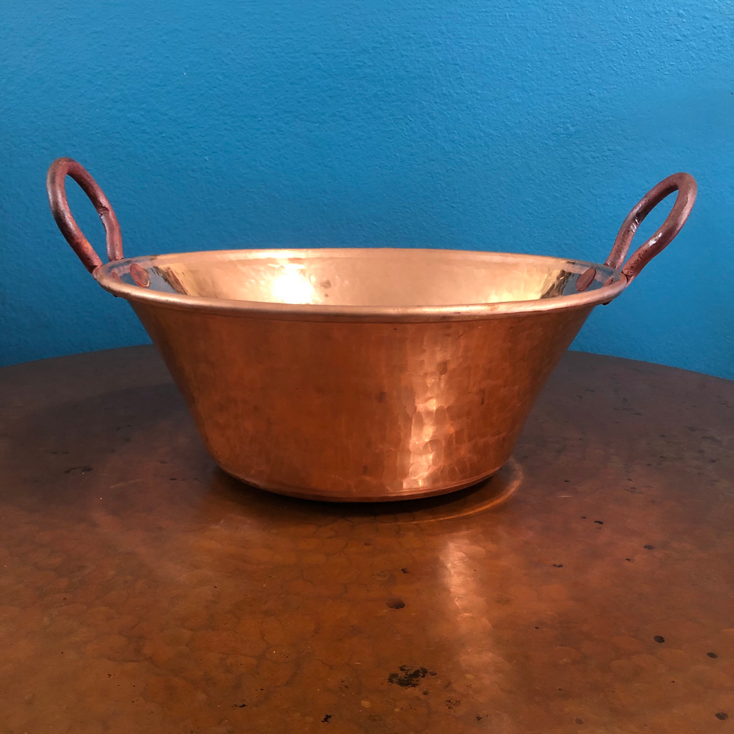 10” Hammered Pure Copper Jam Pan