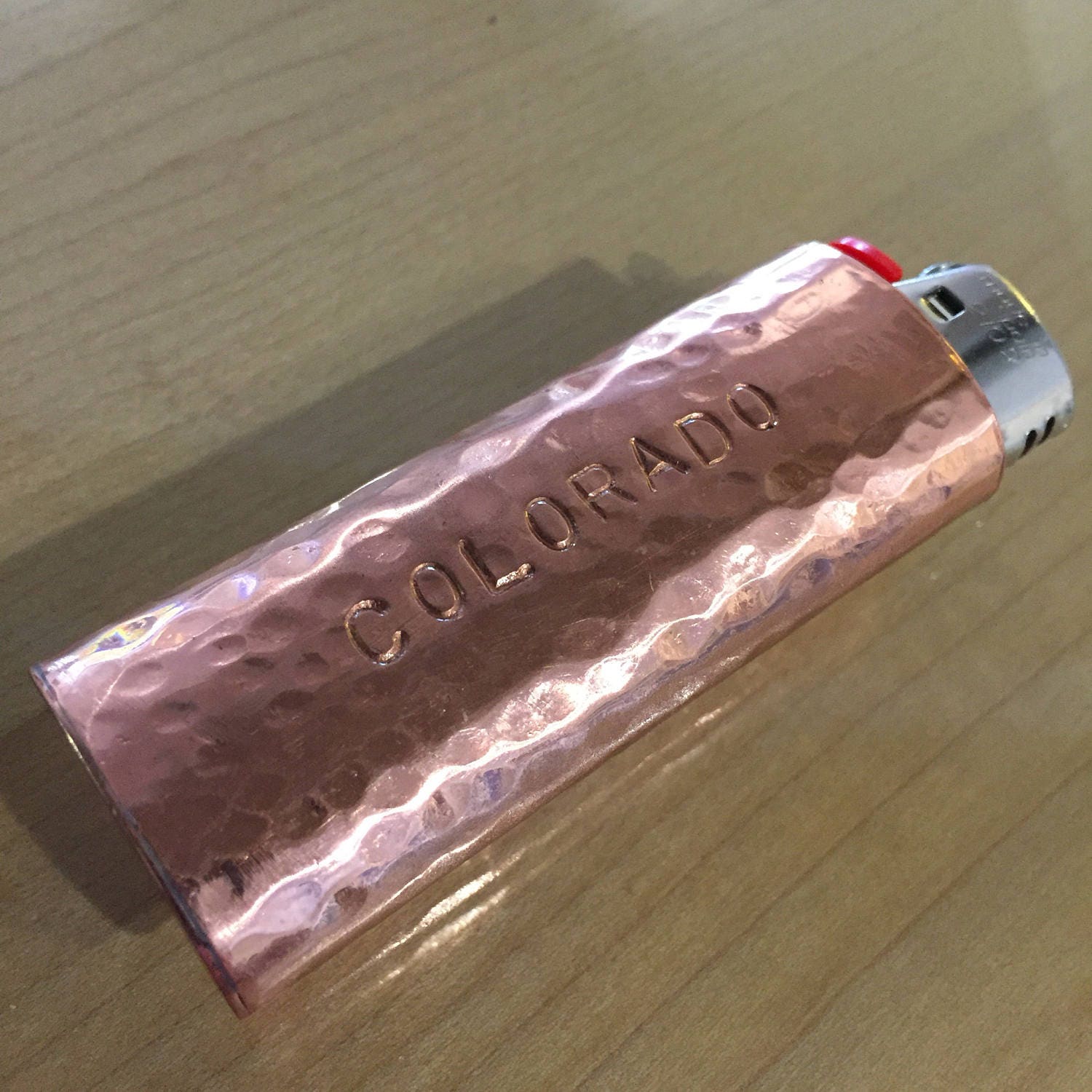 Pure Copper Lighter Cover with Colorado l