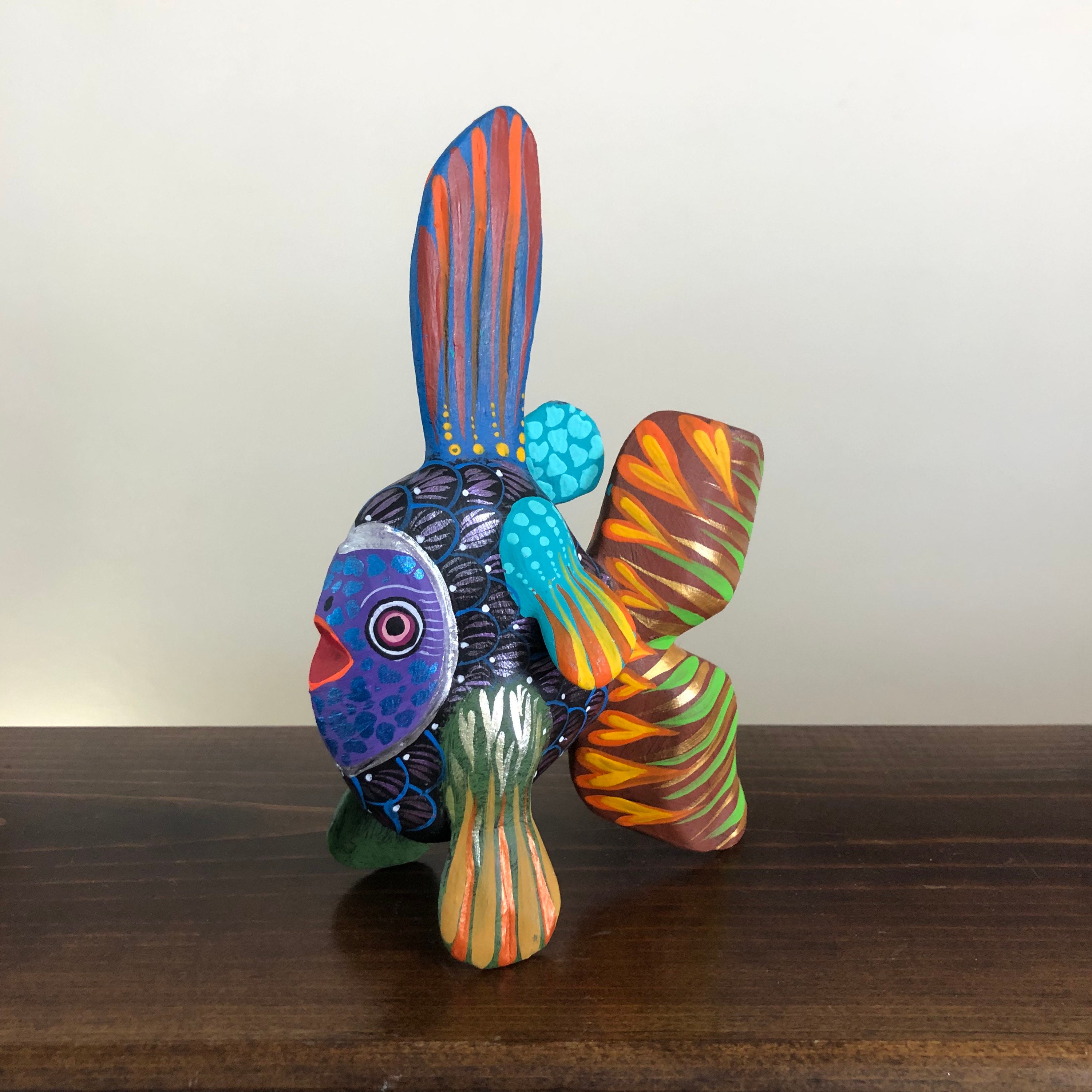 Alebrije Fish Handcrafted Wood Carving by Zeny Fuentes & Reyna Piña ...