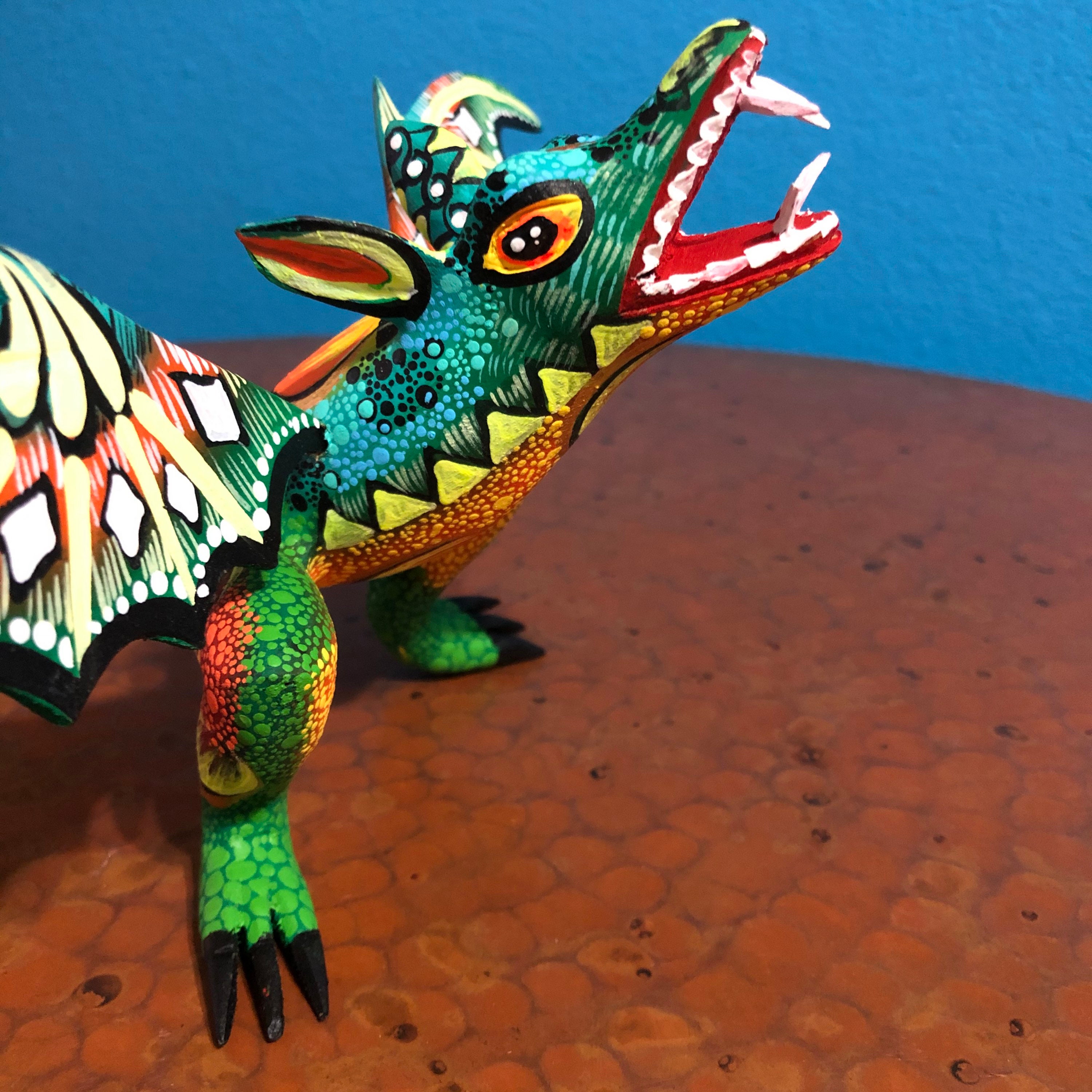 Alebrije Bat Wood Carving by Roberto and Esperanza Martinez from Oaxaca ...
