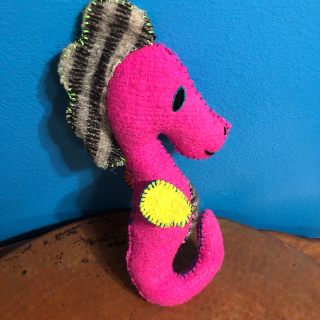 Hand Sewn Stuffed Animal Seahorse Plush Toy - Etsy